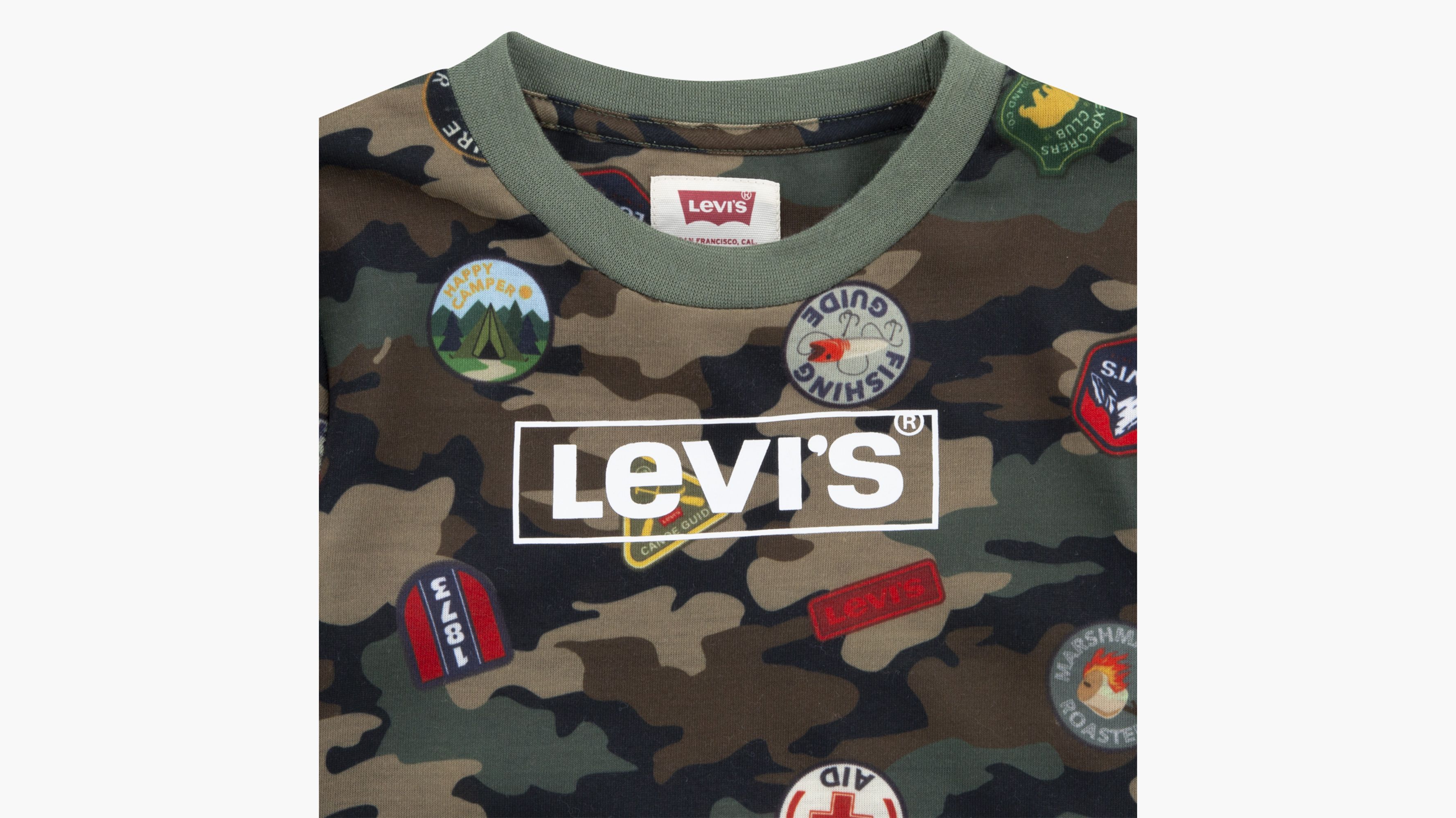 Short Sleeve Scout Badge Tee - Green | Levi's® IT