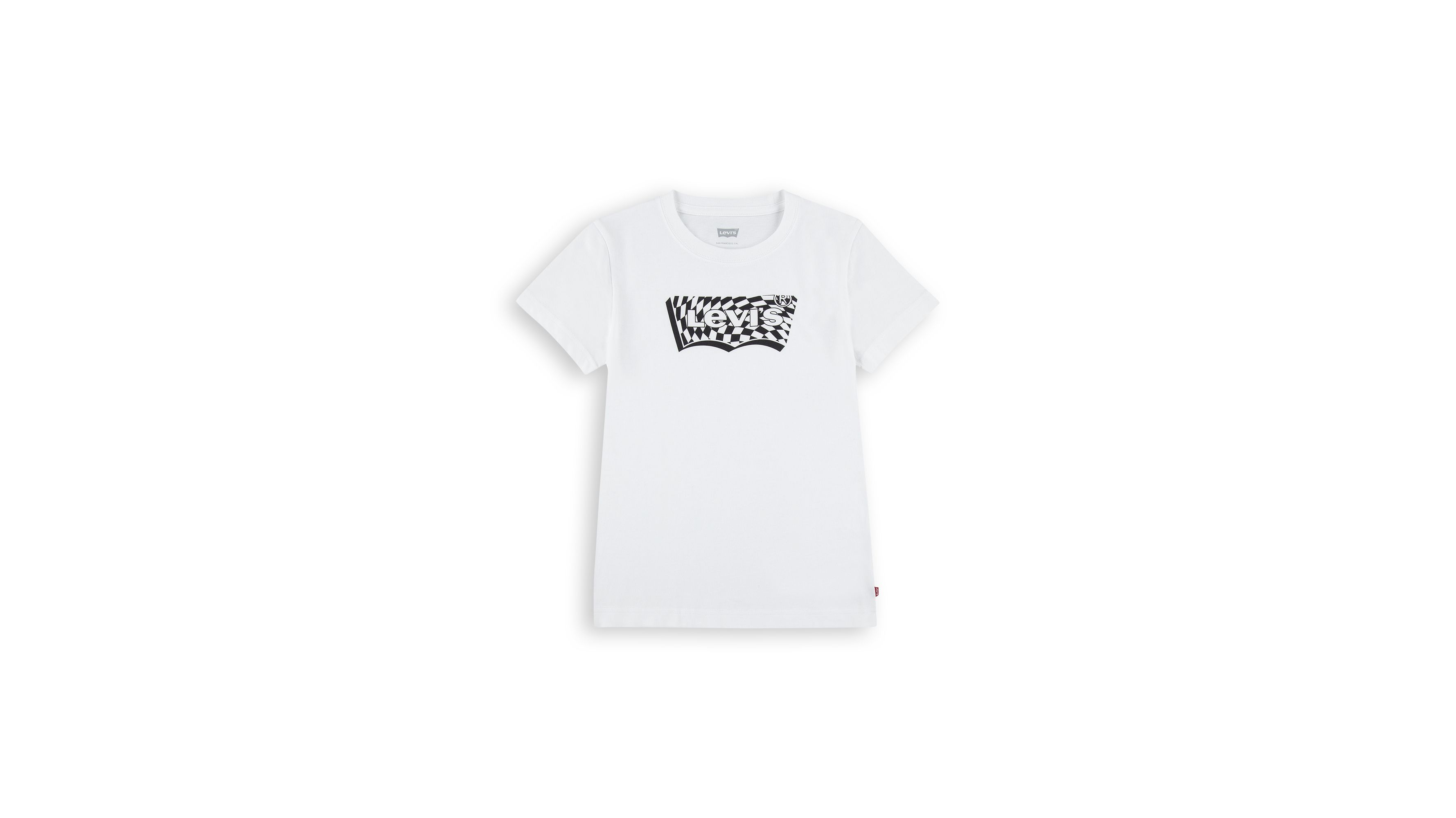 Kids Checkered Batwing Tee - White | Levi's® GB