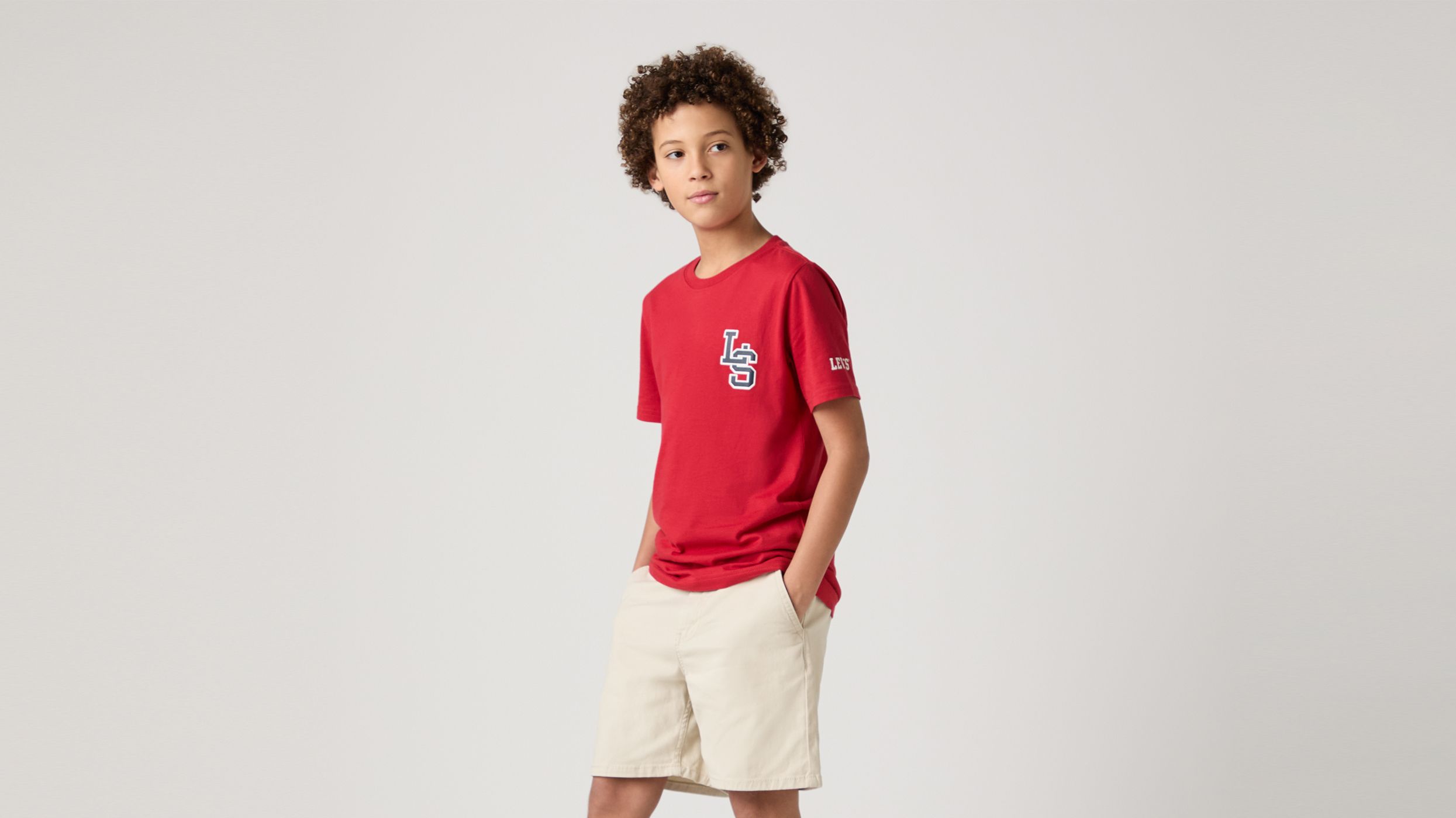 Teenager Monogram Tee - Rød | Levi's® DK