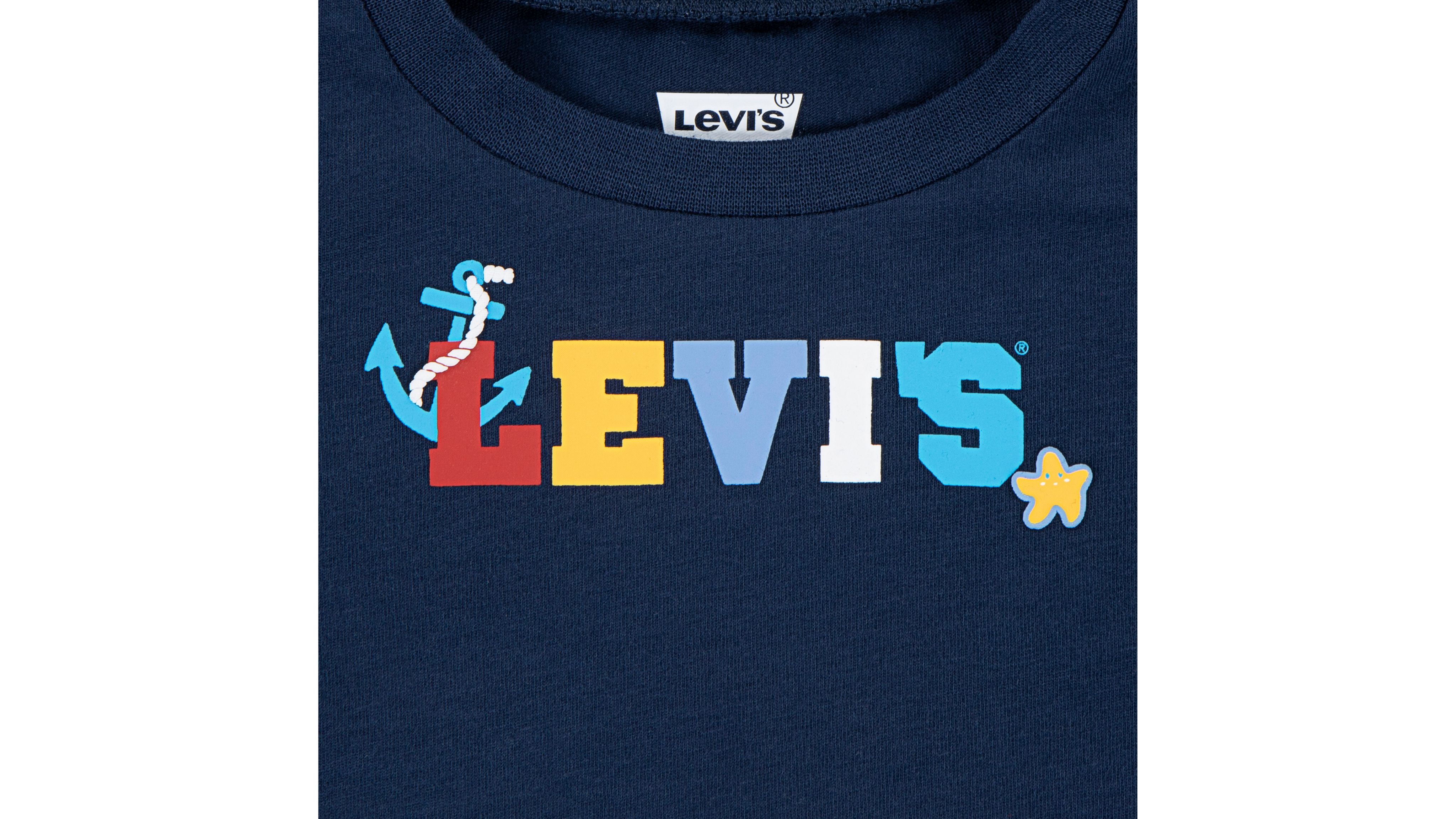 Baby Coastal Critters Logo Tee - Blue | Levi's® BE