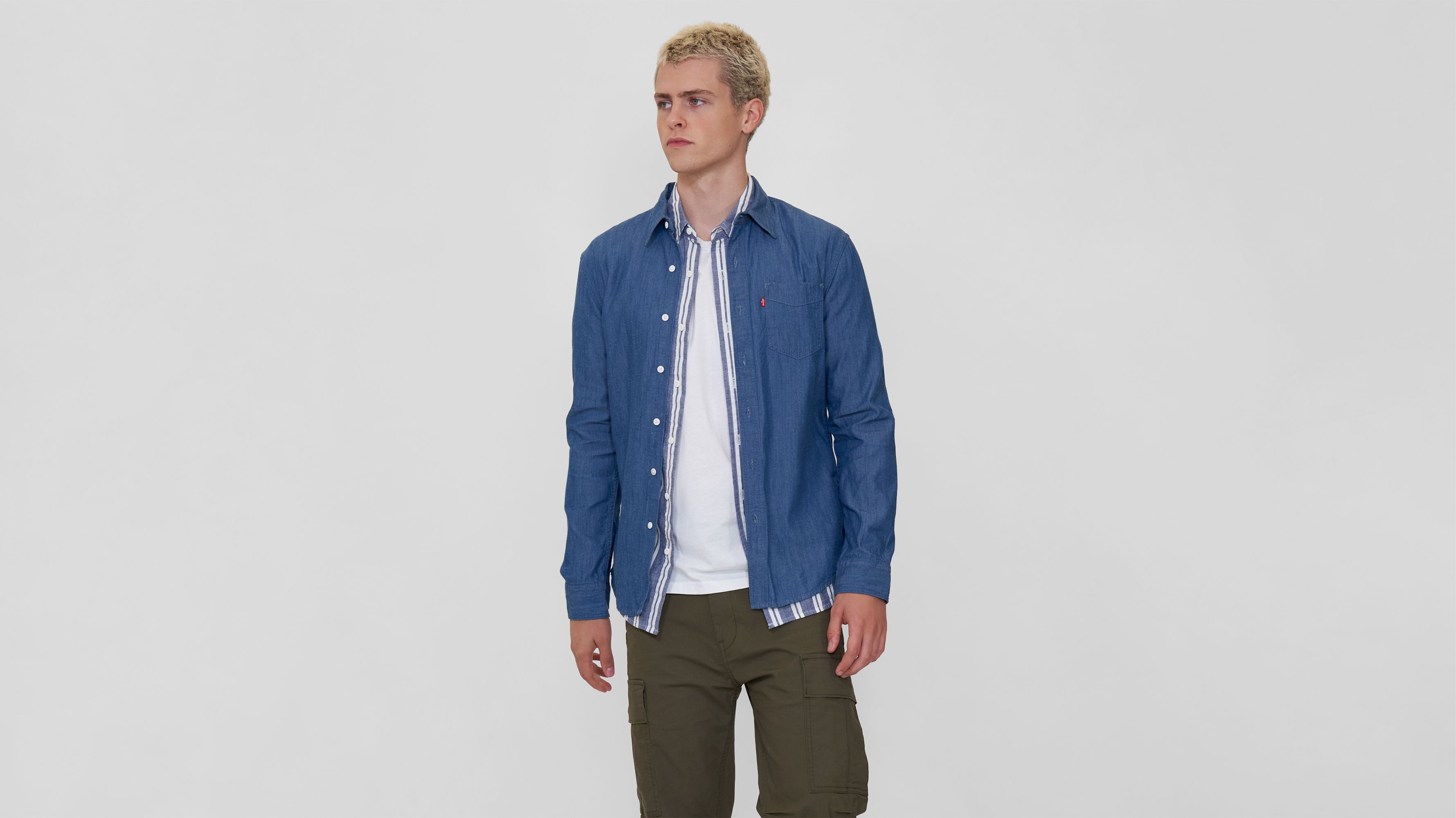 Slim Sunset One Pocket Shirt - Light Wash | Levi's® CA