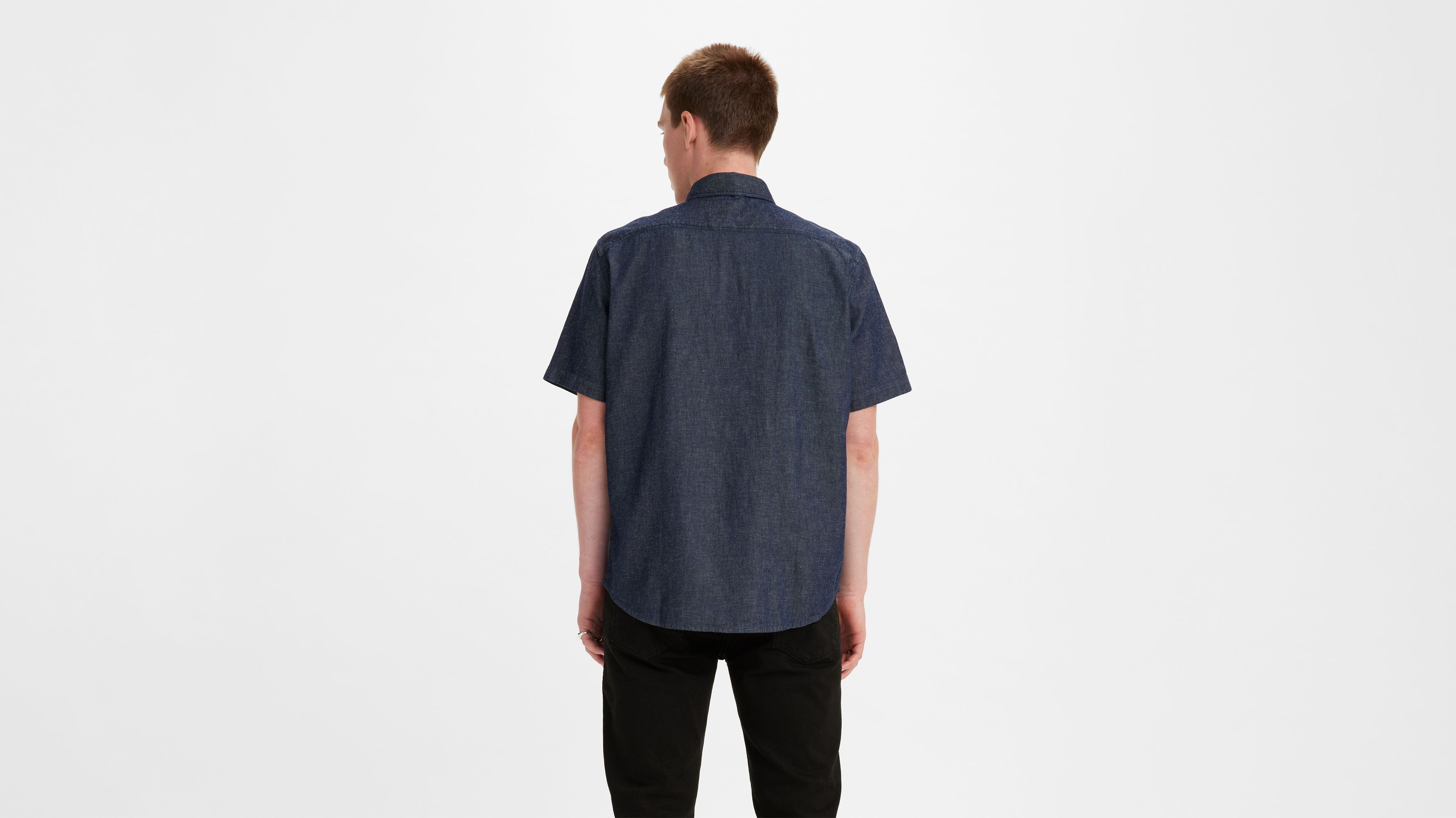 Denim Short Sleeve Sunset One Pocket Shirt - Dark Wash | Levi's® US