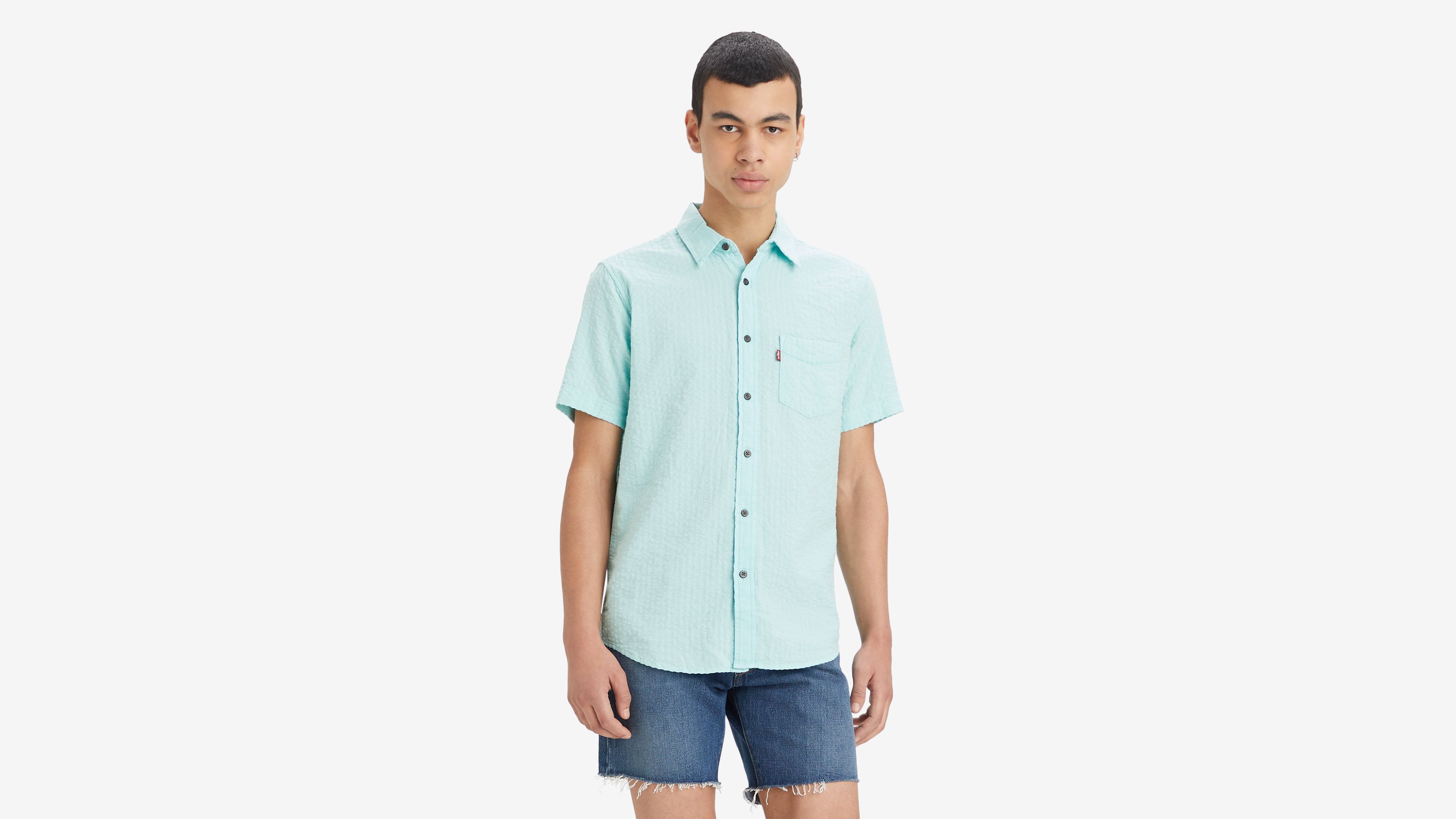 Short Sleeve Sunset One Pocket Shirt - Blue | Levi's® CA