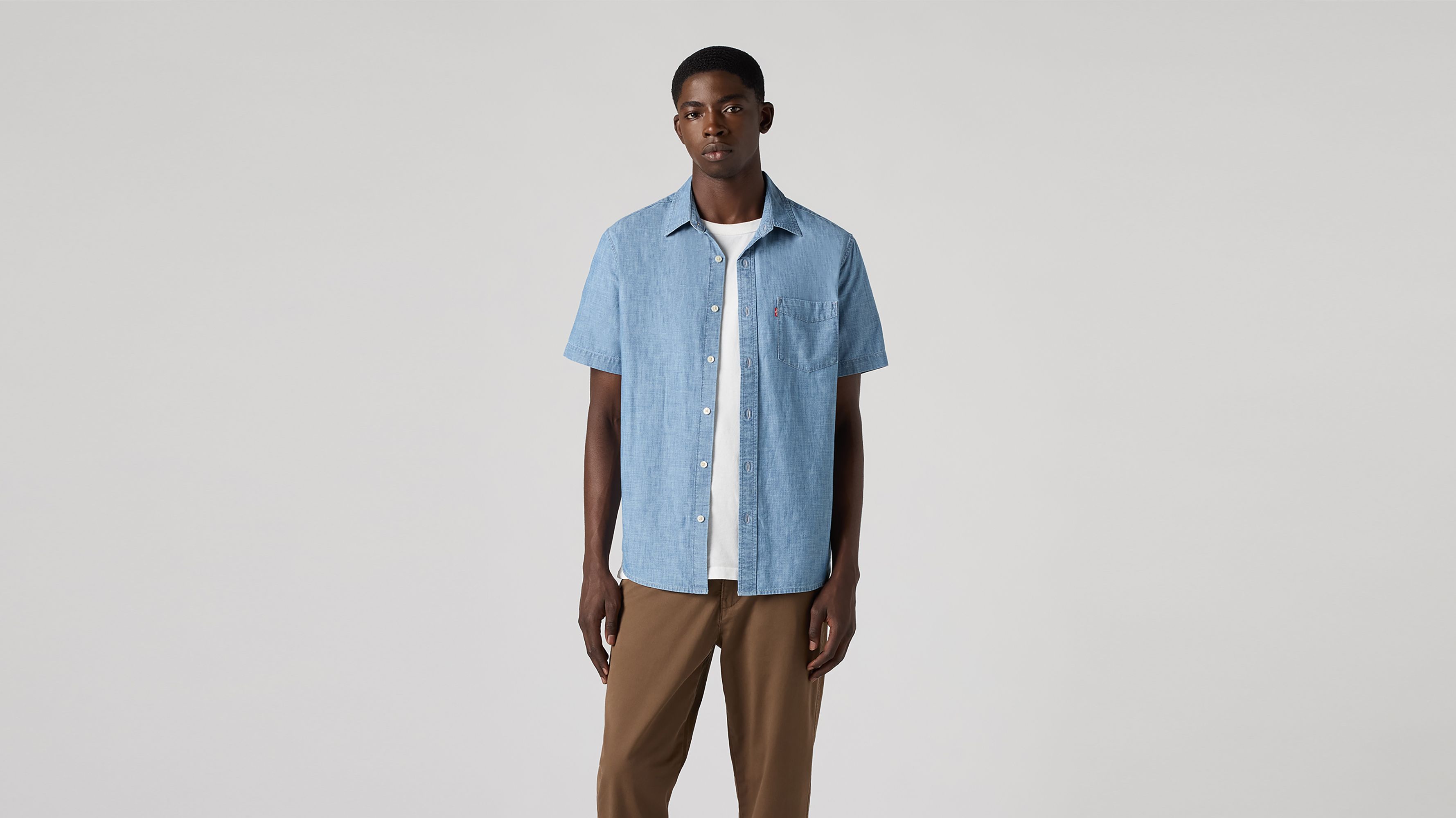 Short Sleeve Sunset Pocket Standard Fit Shirt - Blue | Levi's® NO