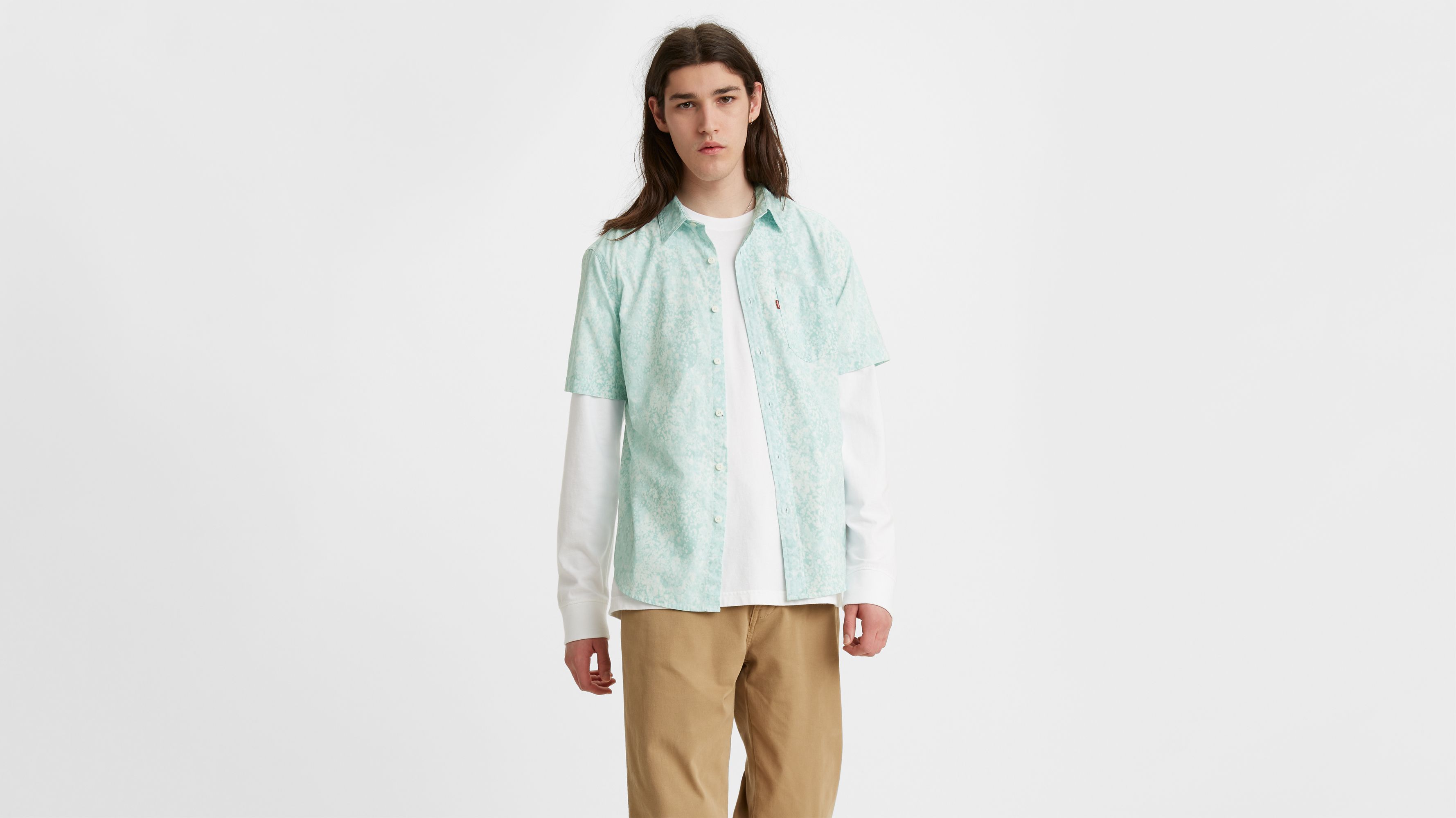 Short Sleeve Classic One Pocket Standard Fit Shirt - Multi-color | Levi ...
