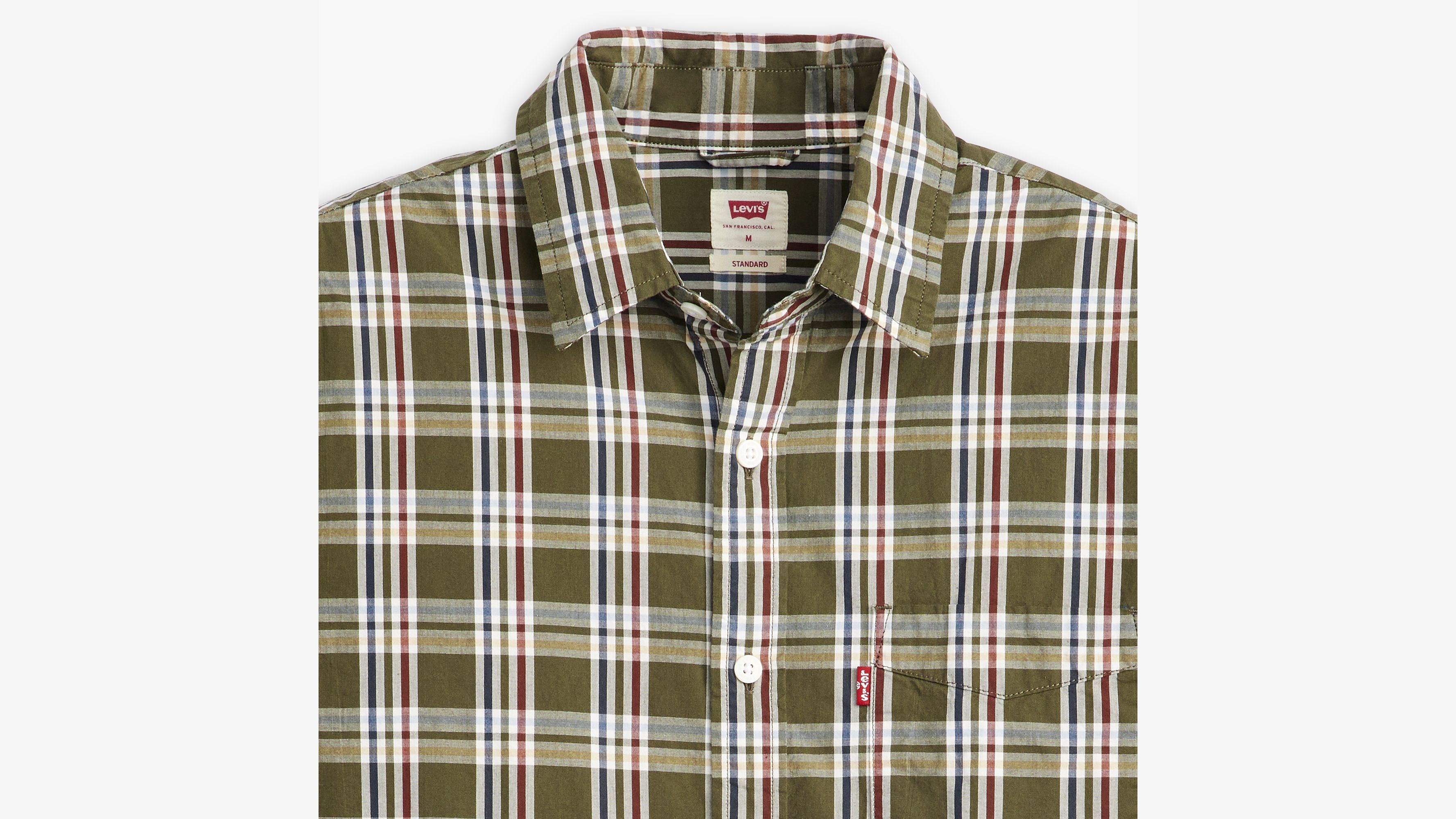 Short Sleeve Classic One Pocket Standard Fit Shirt - Multi-color | Levi ...