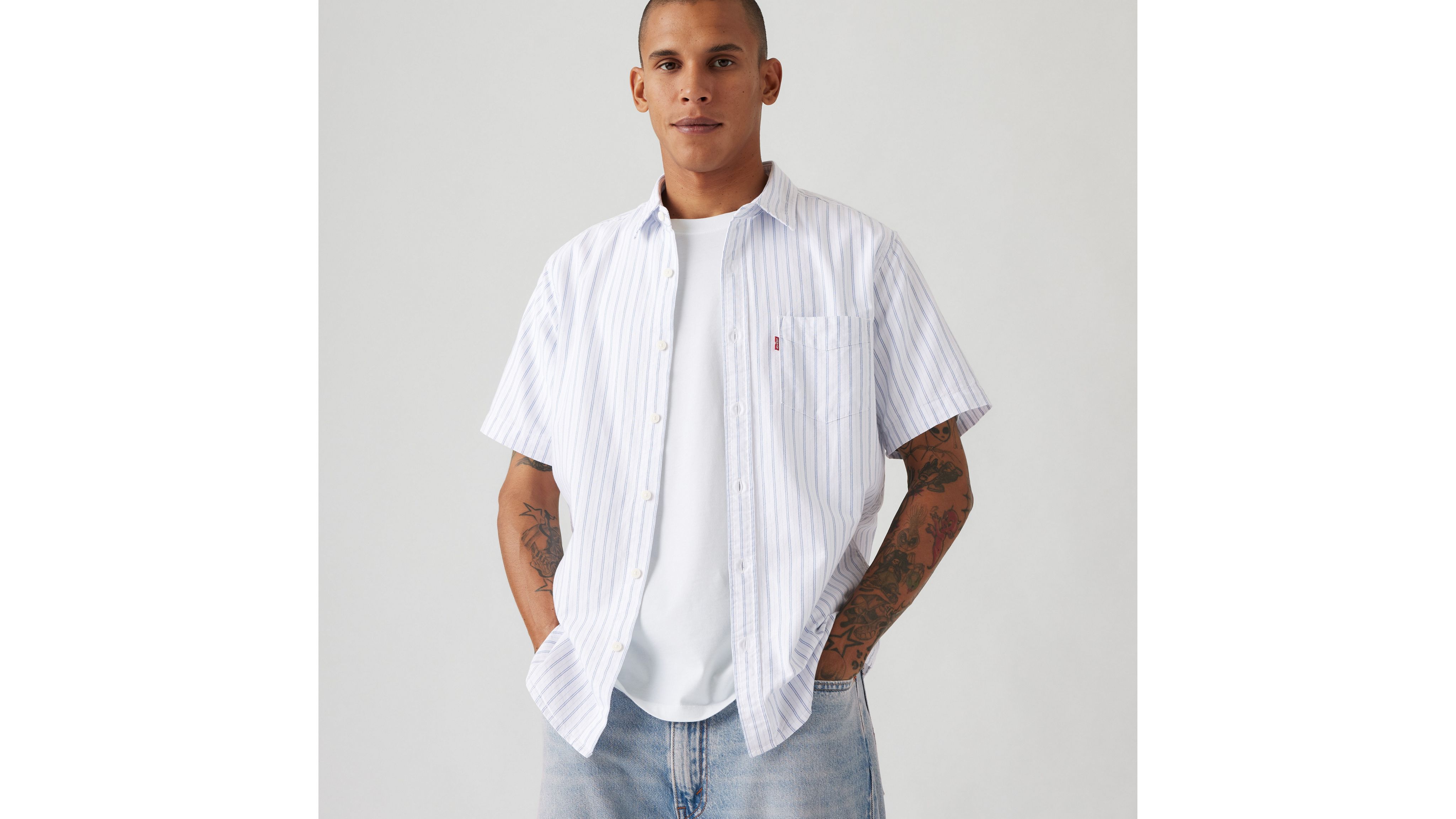 Short Sleeve Classic One Pocket Standard Fit Shirt - White | Levi's® US