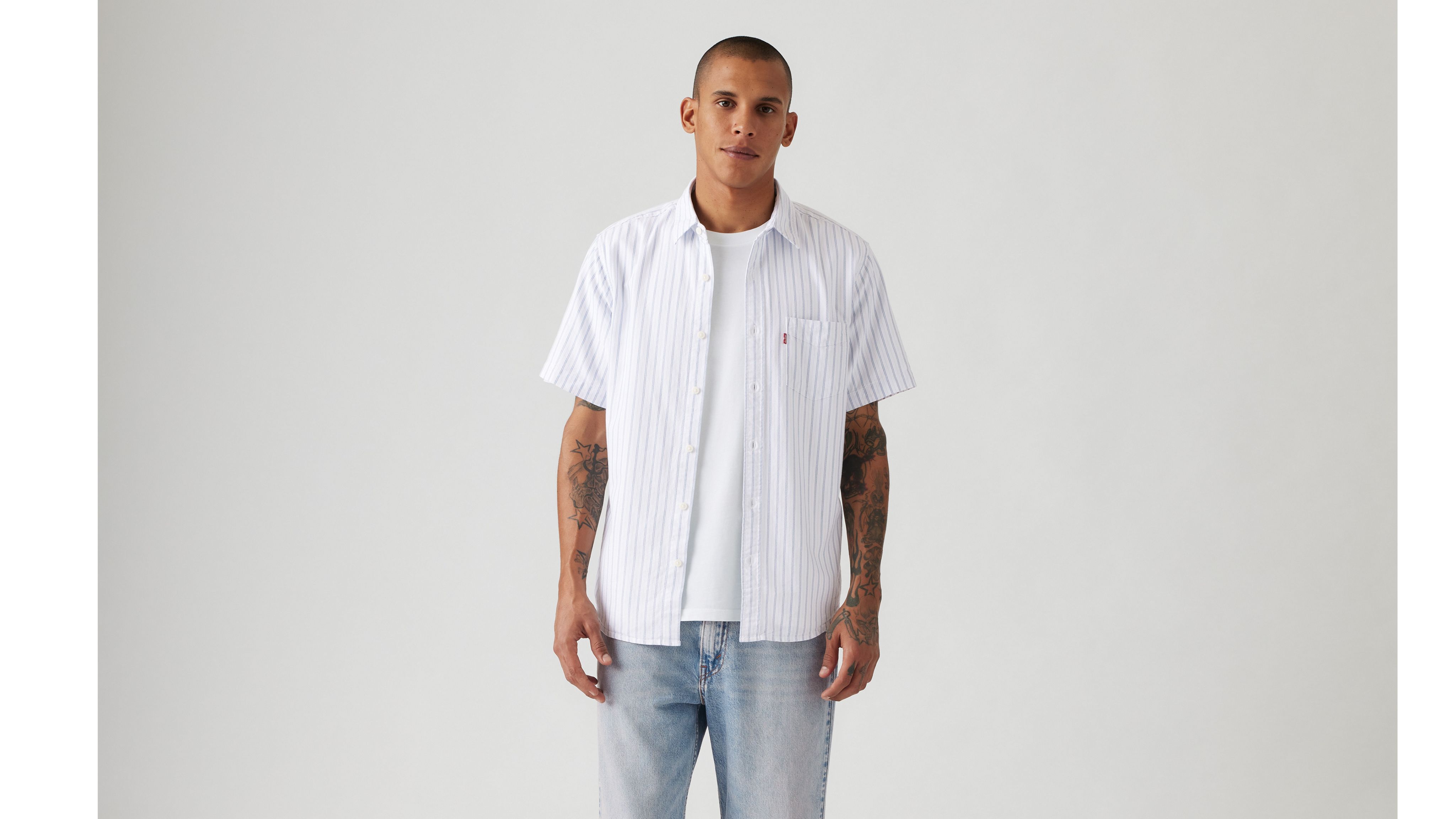 Short Sleeve Classic One Pocket Standard Fit Shirt - White | Levi's® US