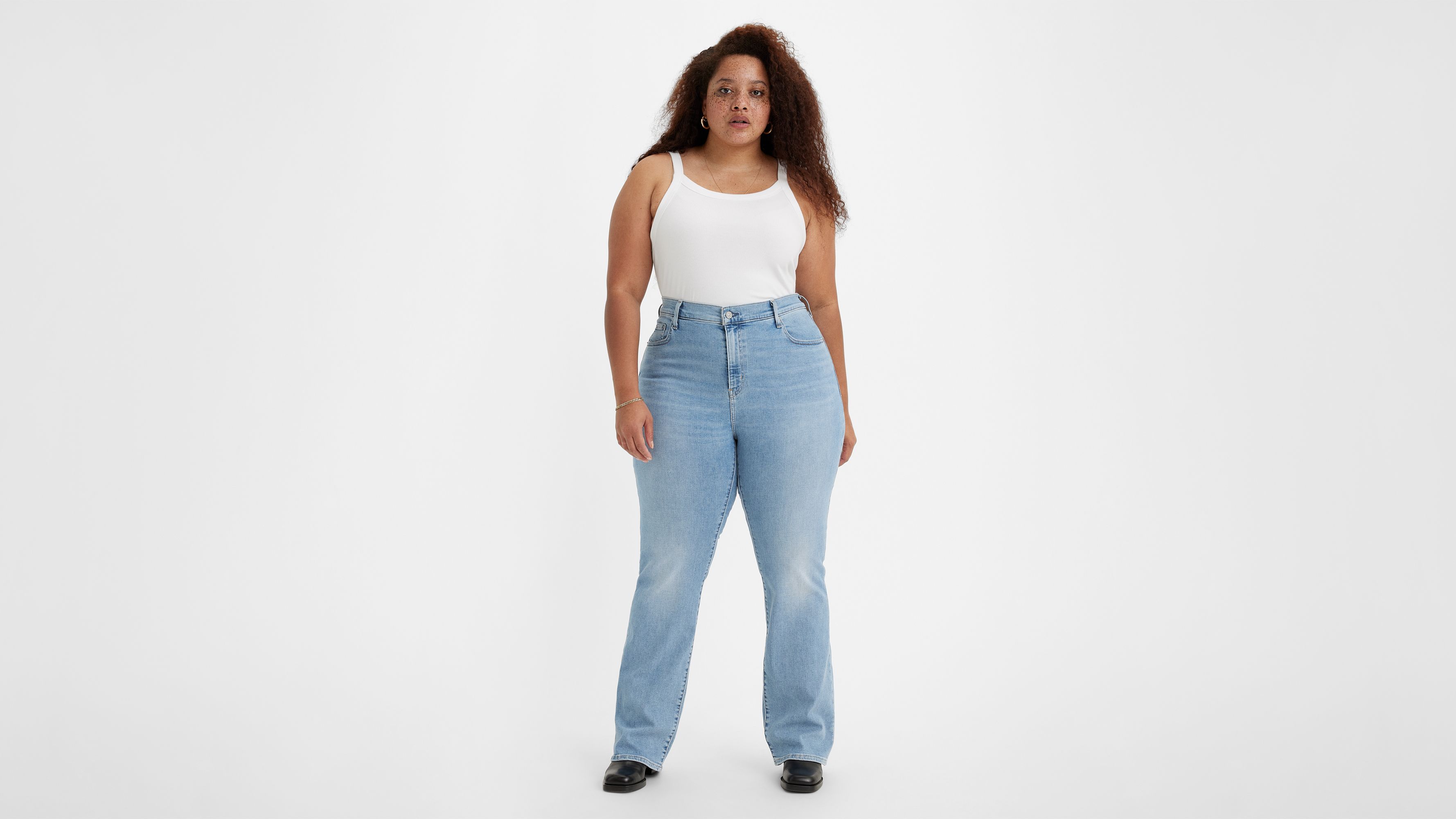 725™ High Rise Bootcut Jeans (plus Size) - Blue | Levi's® GB
