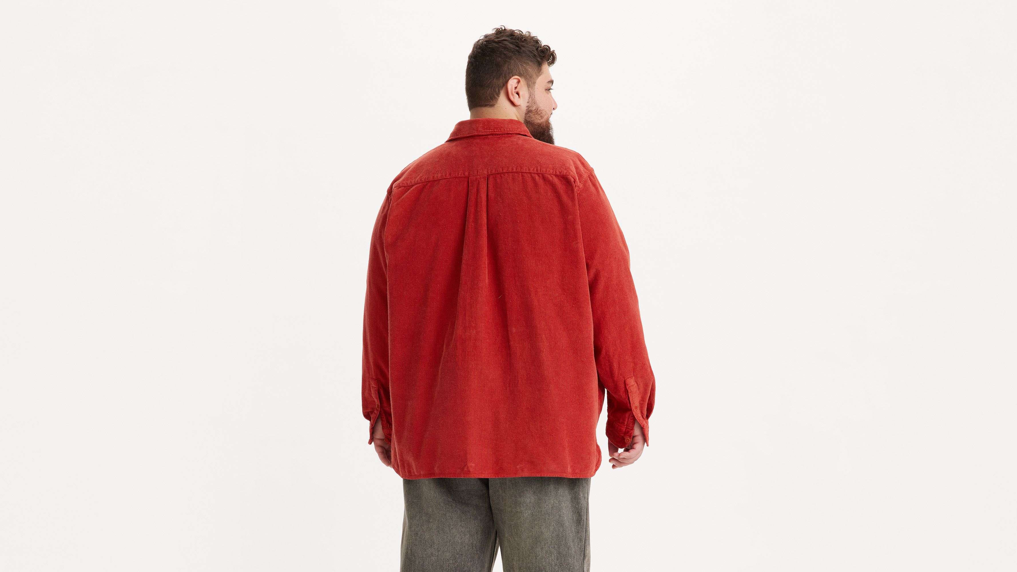 Jackson Worker Corduroy Shirt (big & Tall) - Red | Levi's® AD