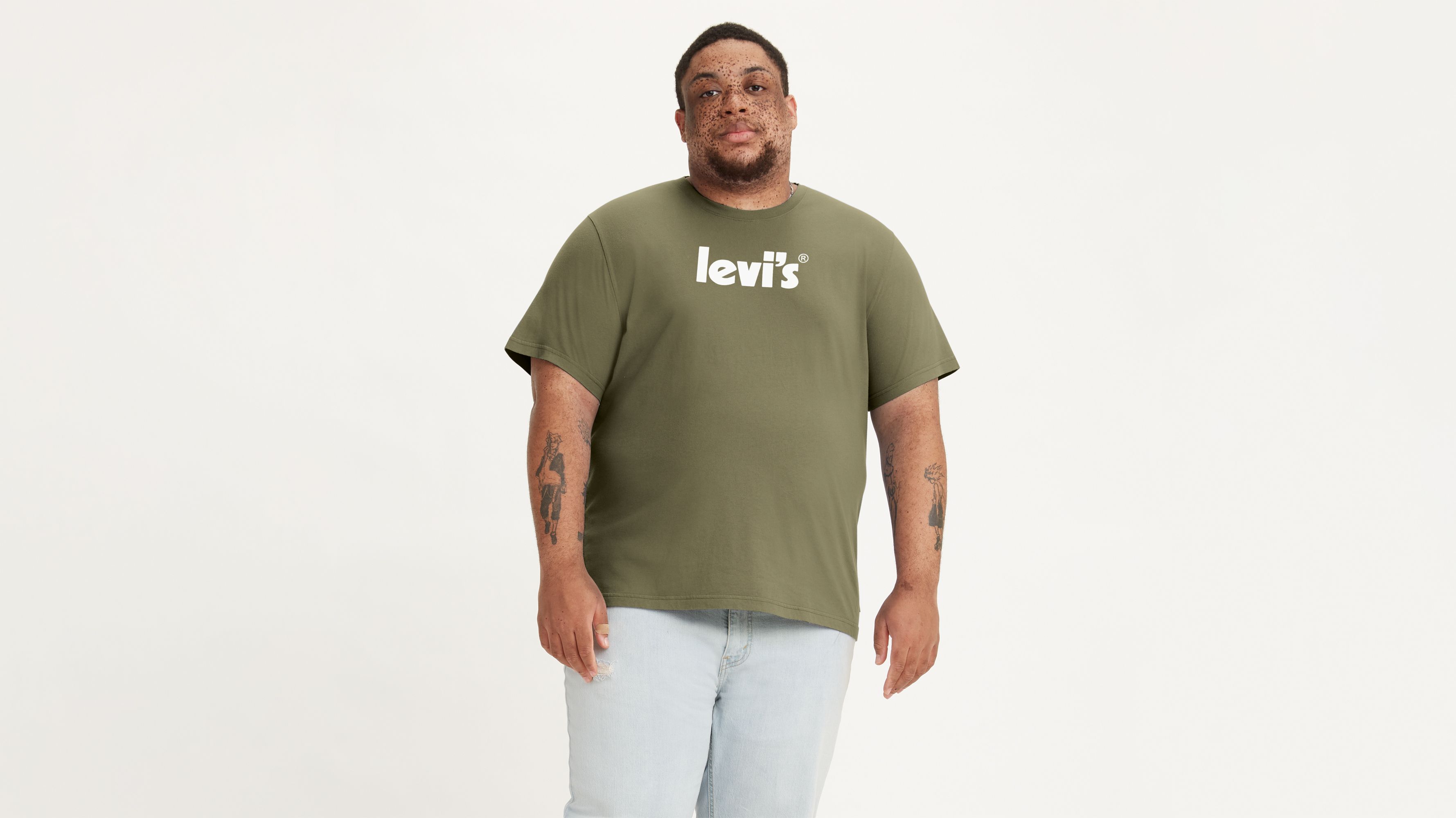 T-shirt Taglio Rilassato A Manica Corta (taglie Forti) - Verde | Levi's® IT