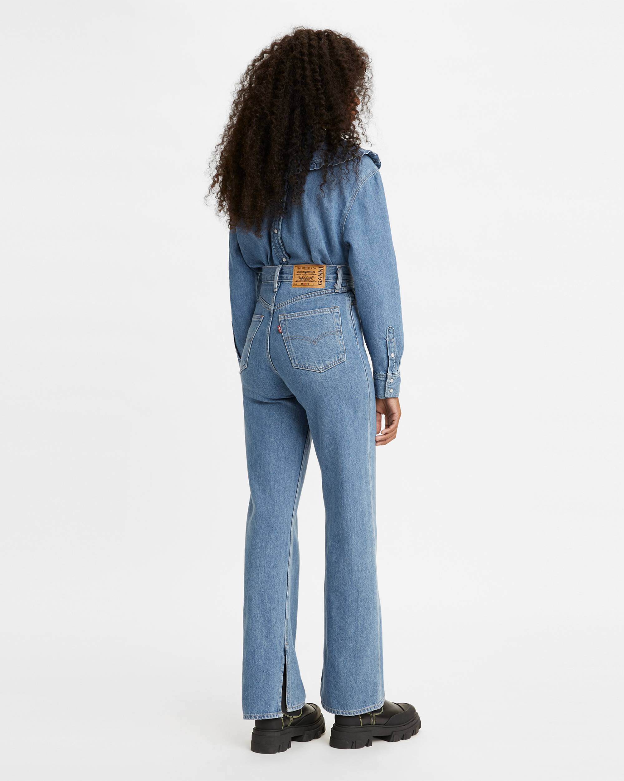 Levi's® X Ganni Slit High Loose Women's Jeans - Medium Wash Levi's® X Ganni Slit High Loose Women's Jeans - Medium Wash