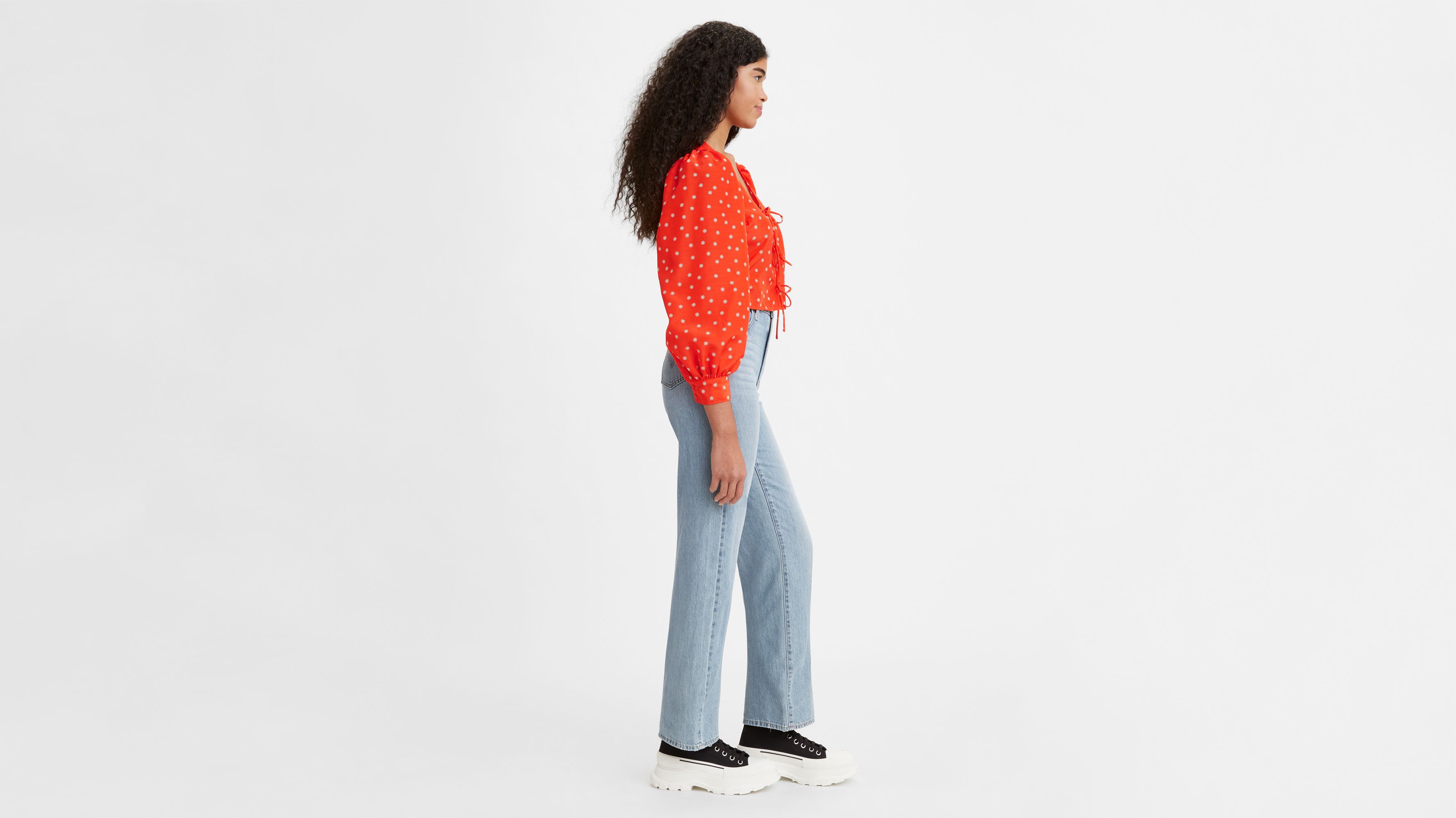High Waisted Straight Jeans - Blue | Levi's® LT