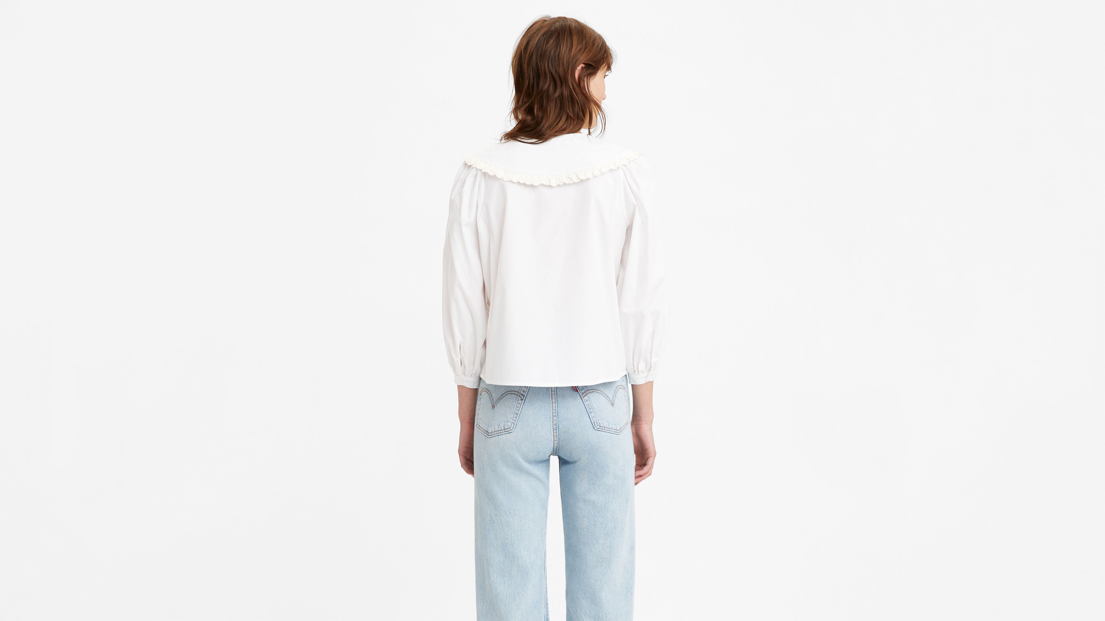 Mimi Collar Button-up Blouse - White | Levi's® US