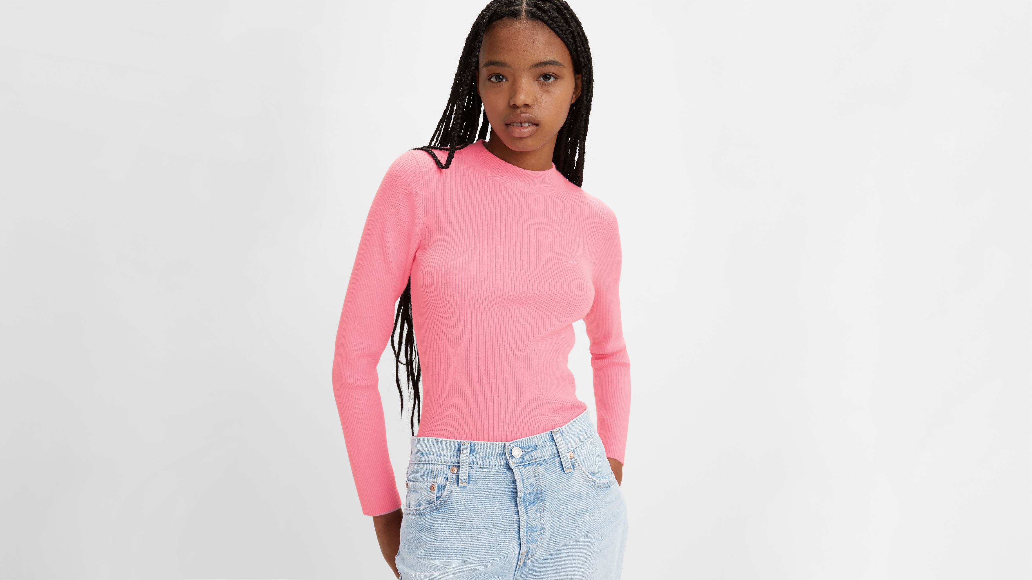 Crewneck Rib Sweater - Pink | Levi's® US
