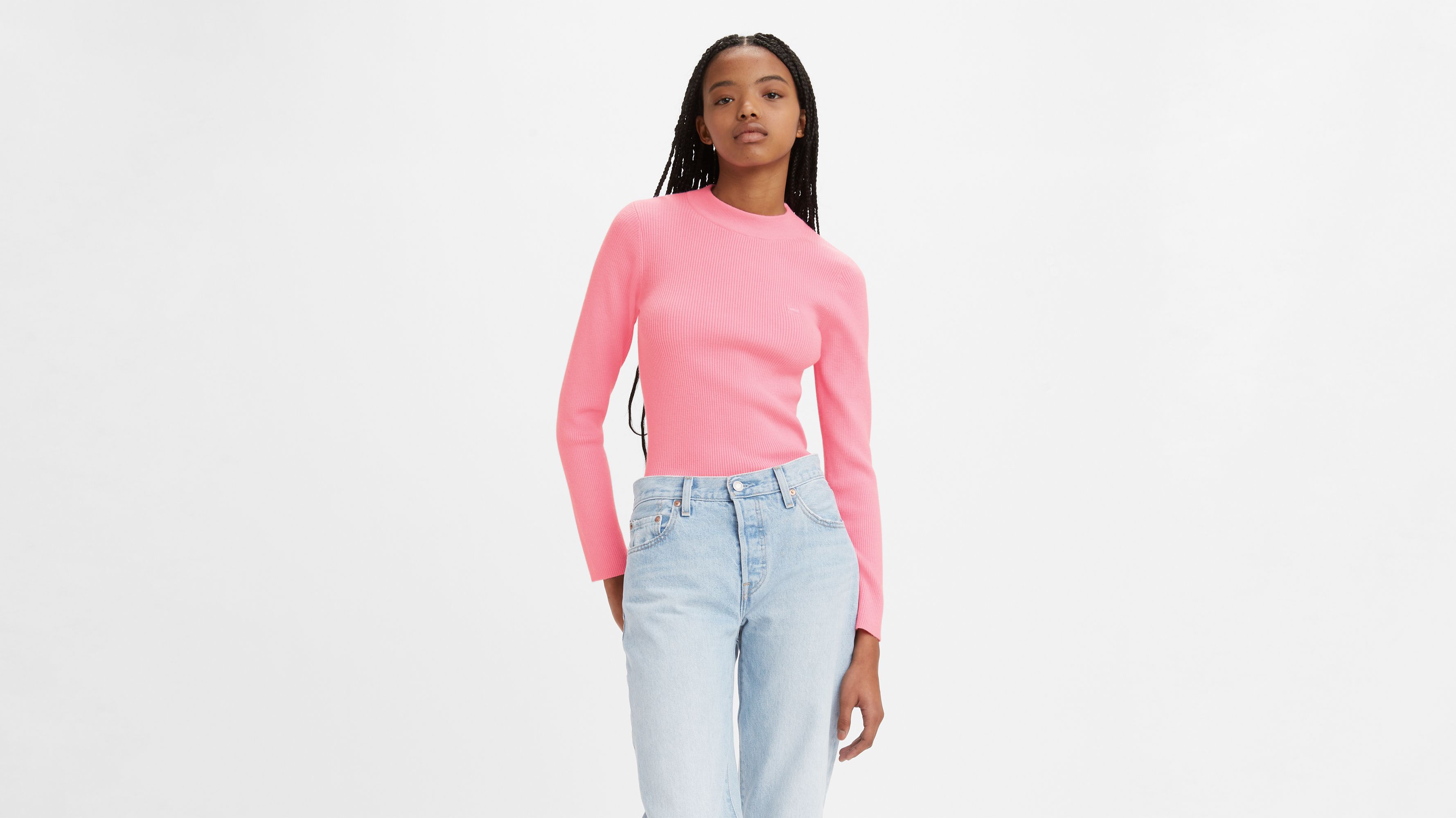 Crewneck Rib Sweater - Pink | Levi's® US