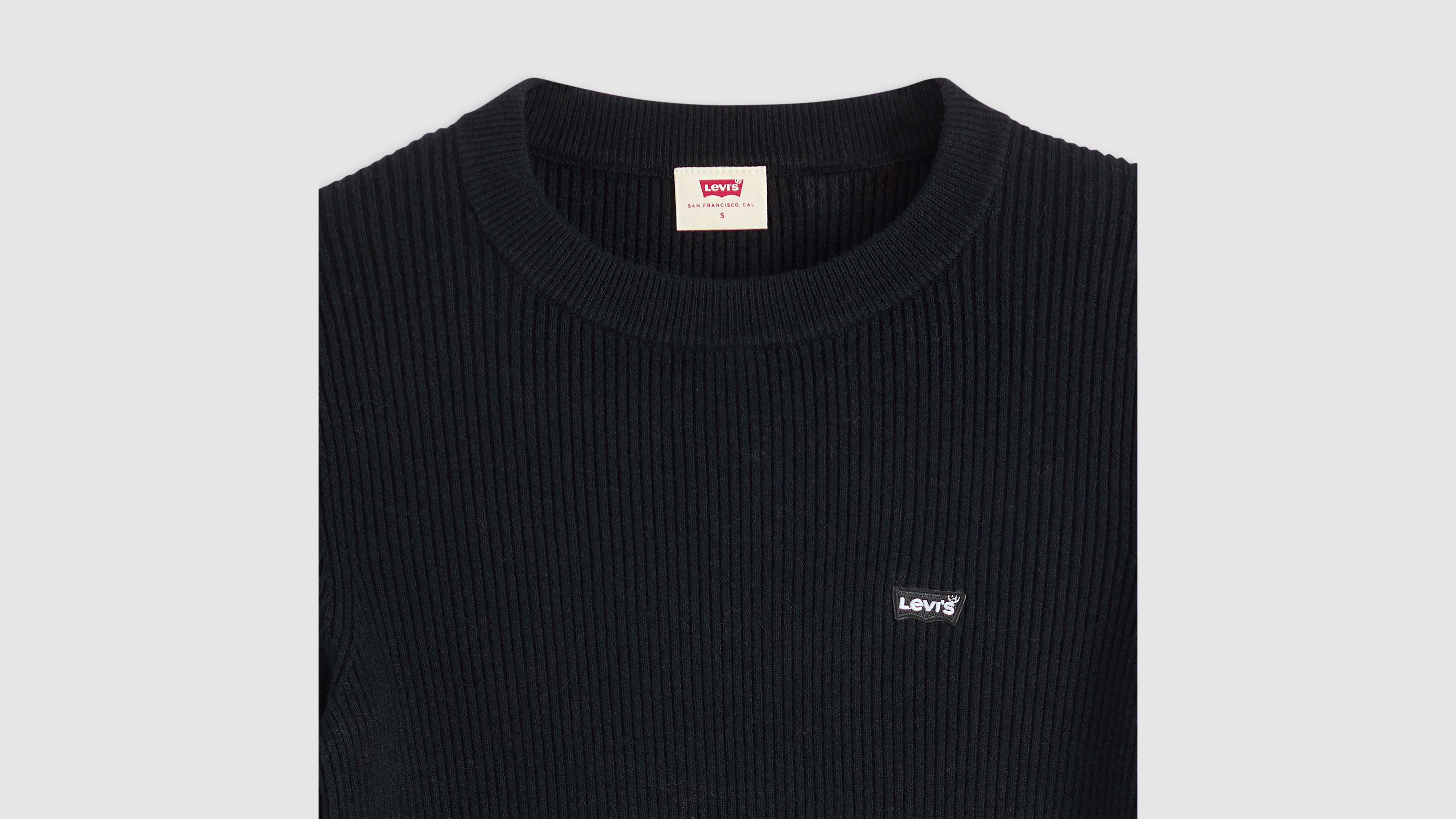 Crewneck Rib Sweater - Black | Levi's® HU