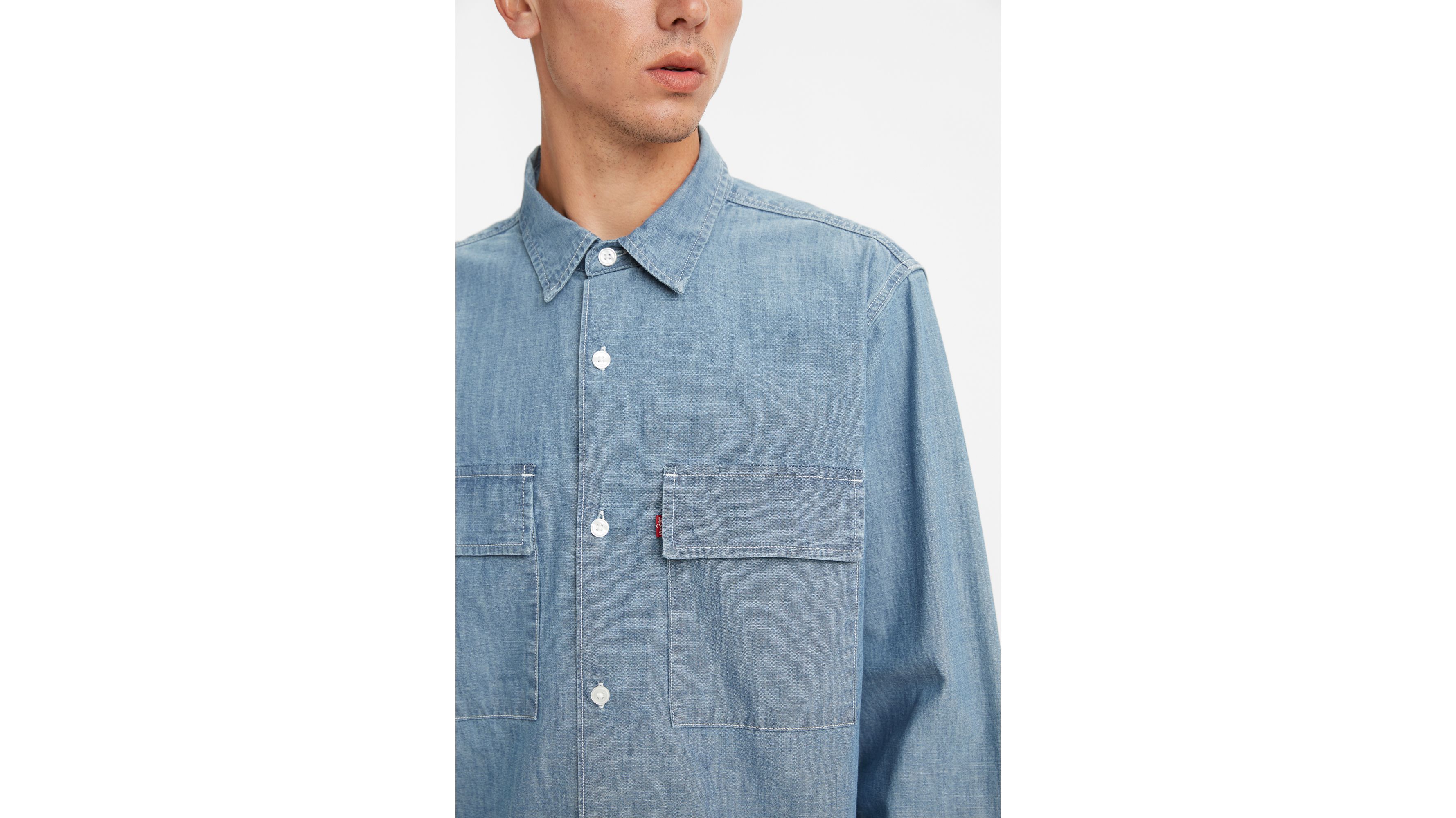 Relaxed Utility Pocket Worker Shirt - Blue | Levi's® US