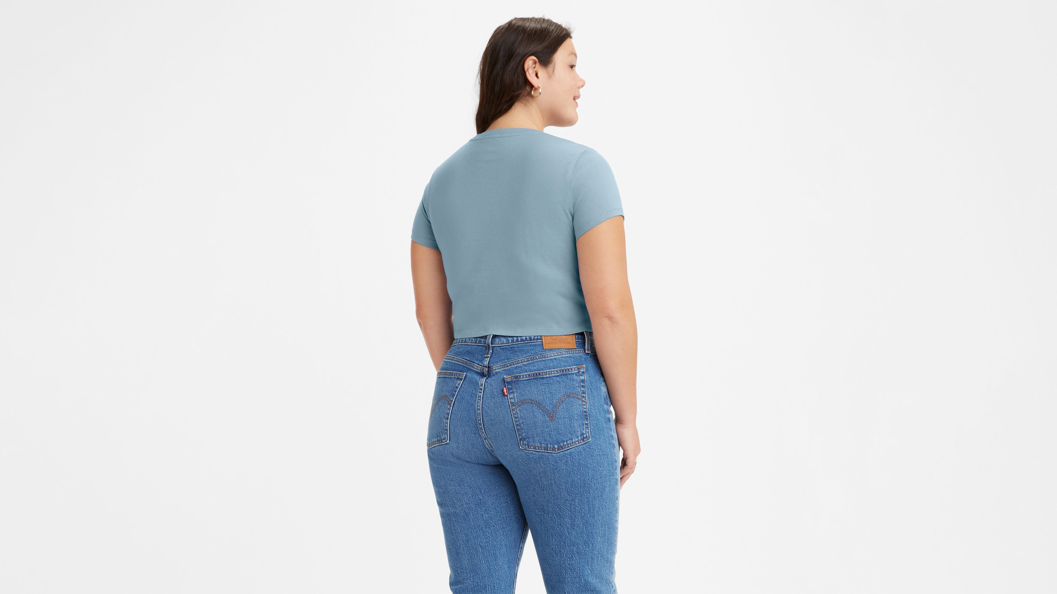 Cropped Jordie T-shirt - Blue | Levi's® US