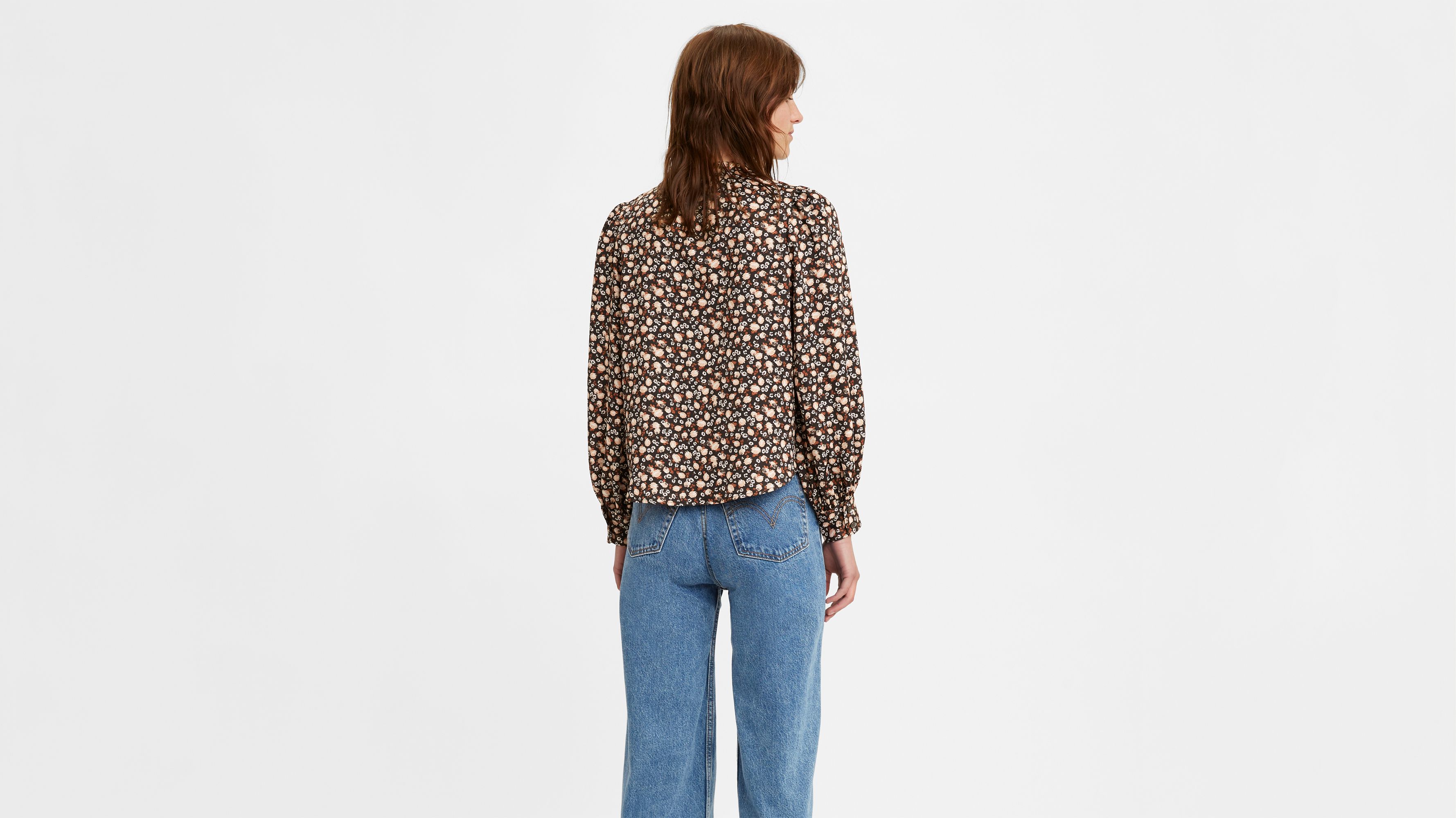 Delany Pleated Button-up Blouse - Multi-color | Levi's® US