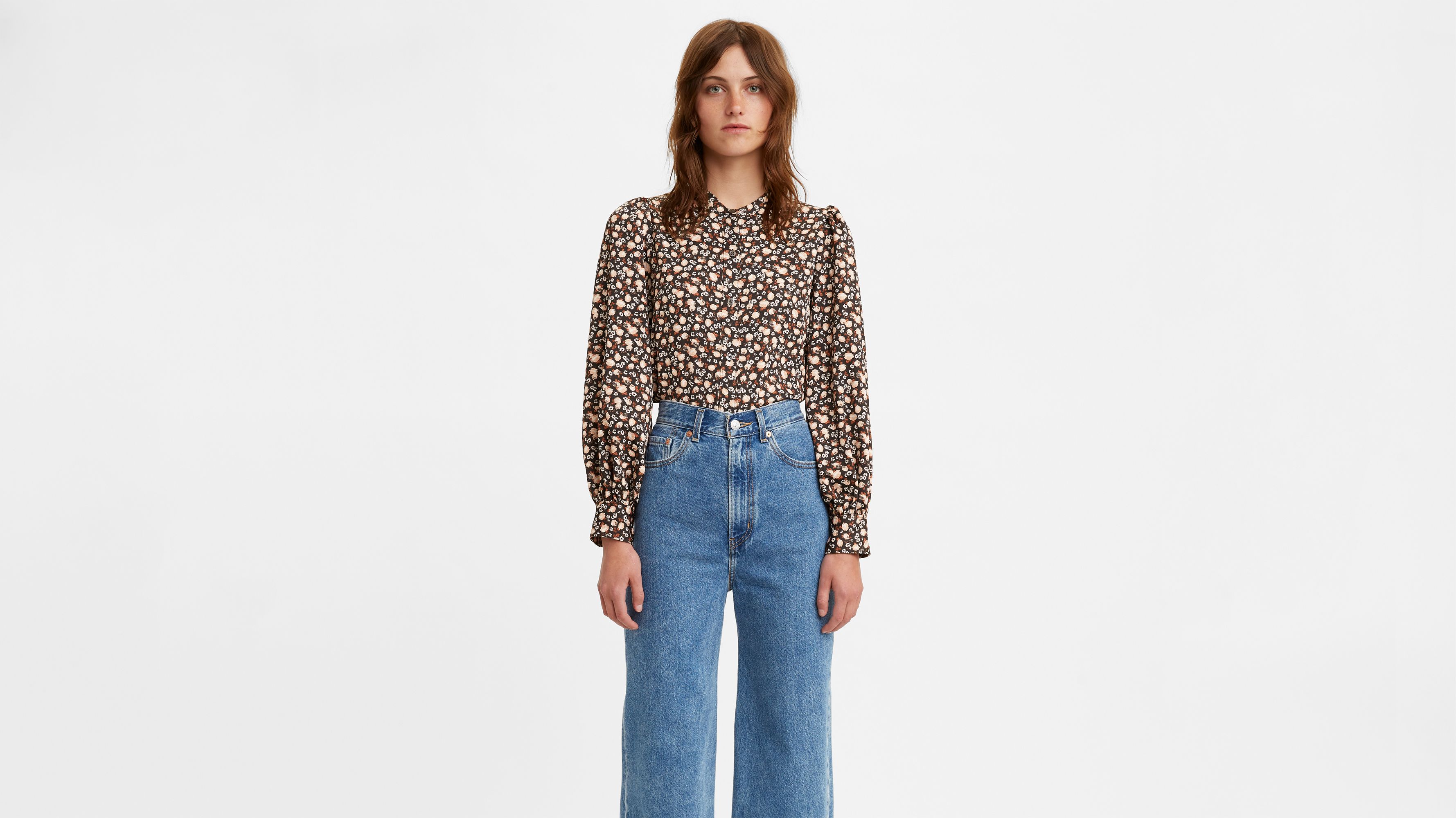 Delany Pleated Button-up Blouse - Multi-color | Levi's® US
