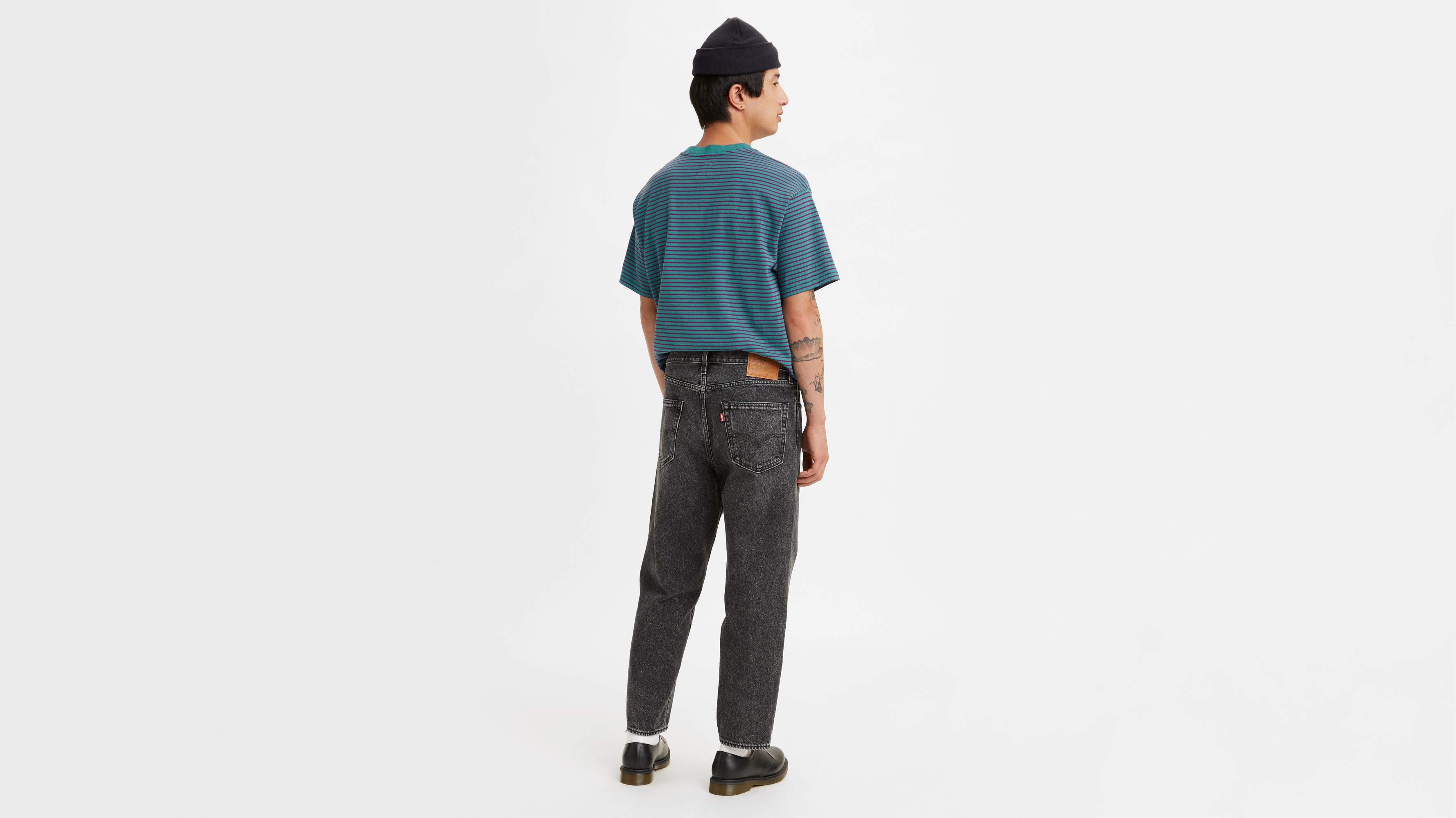 Stay Loose Taper Fit Cropped Men's Jeans - Black | Levi's® US