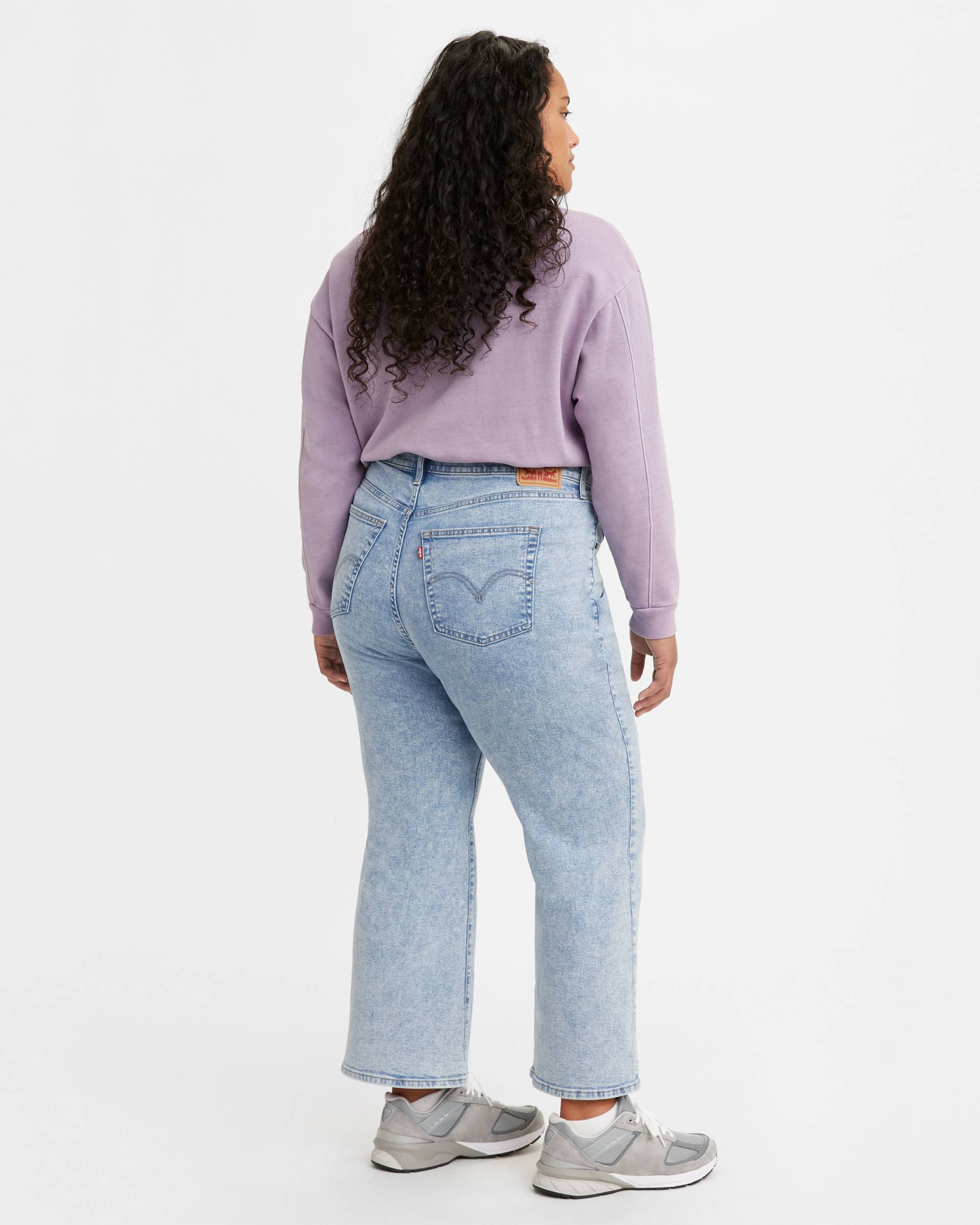 High Rise Cropped Flare Women's Jeans (plus Size) - Light High Rise Cropped Flare Women's Jeans (plus Size) - Light