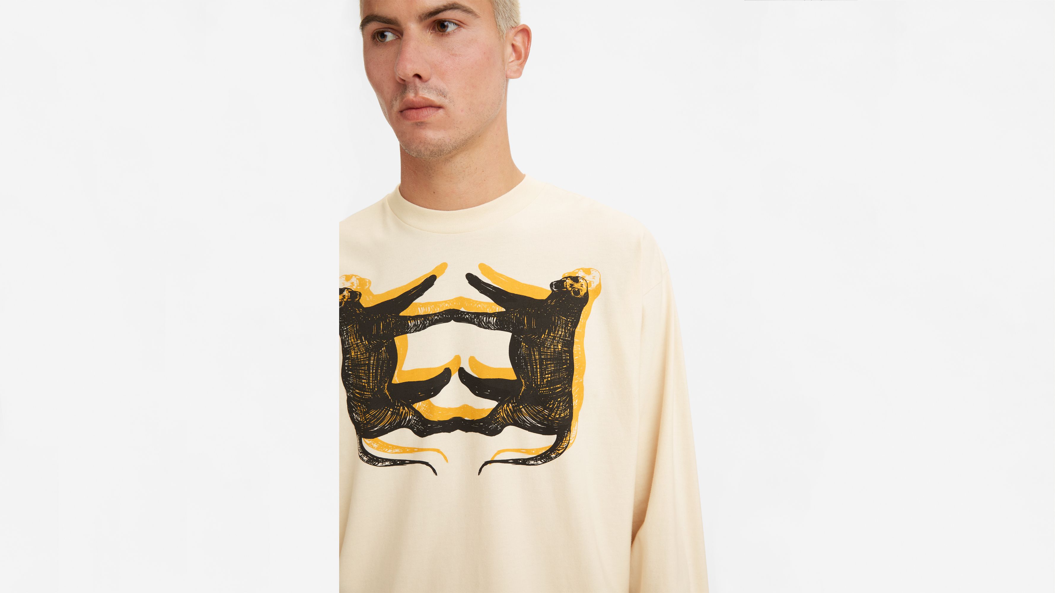 Graphic Boxy Long Sleeve T-shirt - White | Levi's® US
