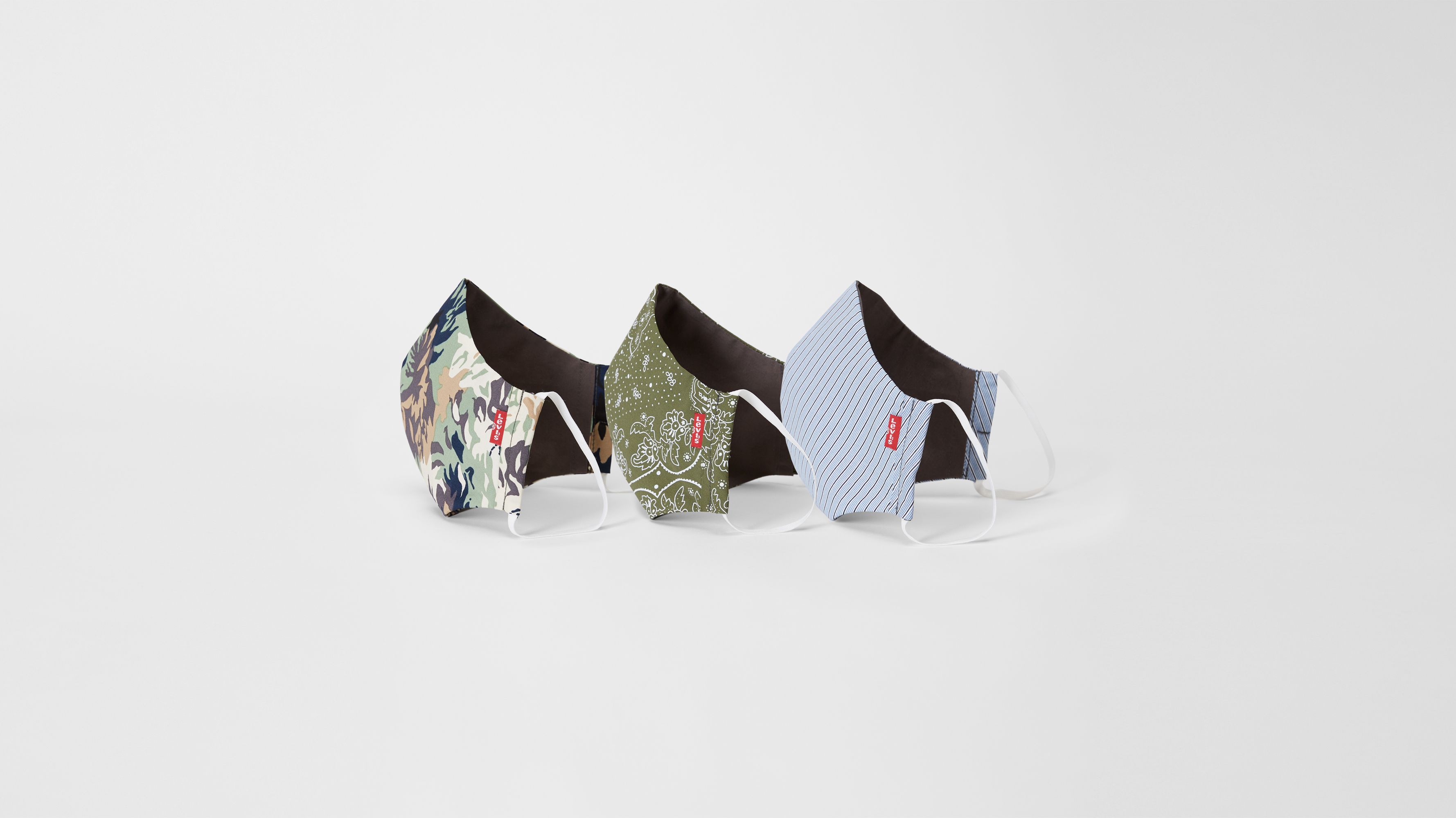 Reusable Reversible Printed Face Mask (3 Pack) - Multi-color | Levi's® US