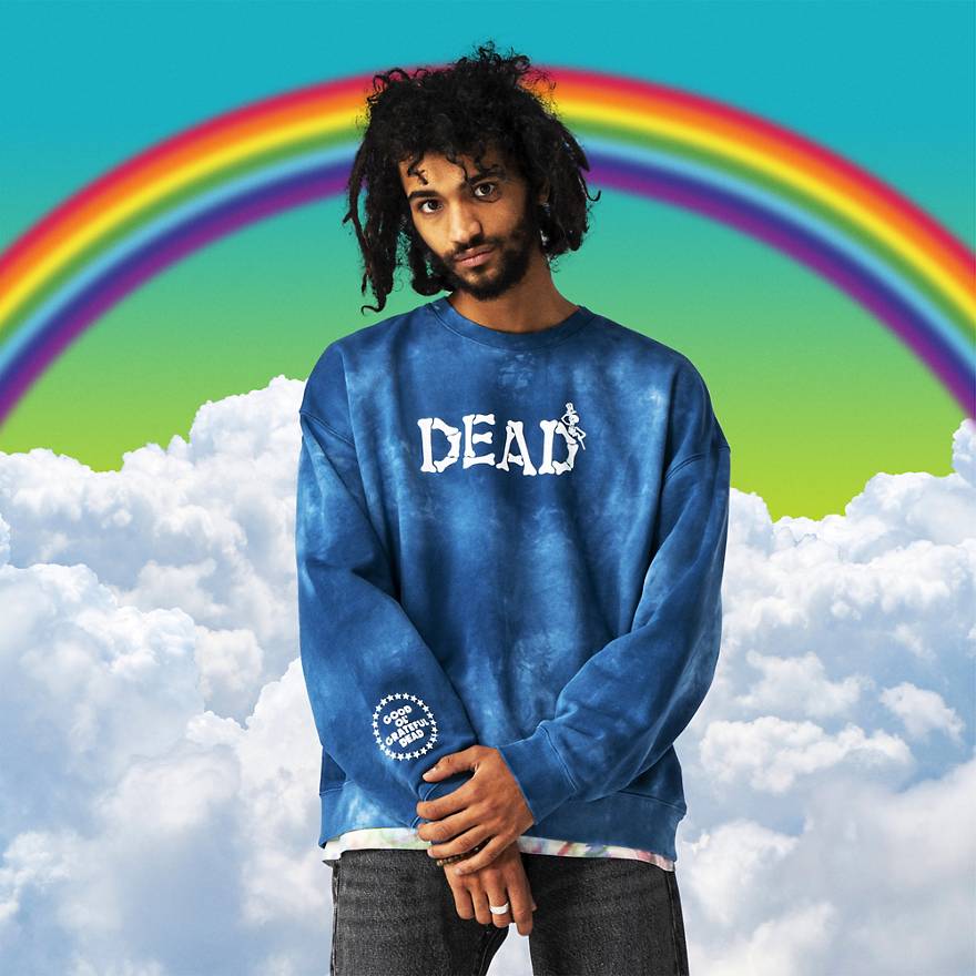 Levi's® X Grateful Dead Fleece Crewneck Sweatshirt - Blue Levi's® X Grateful Dead Fleece Crewneck Sweatshirt - Blue