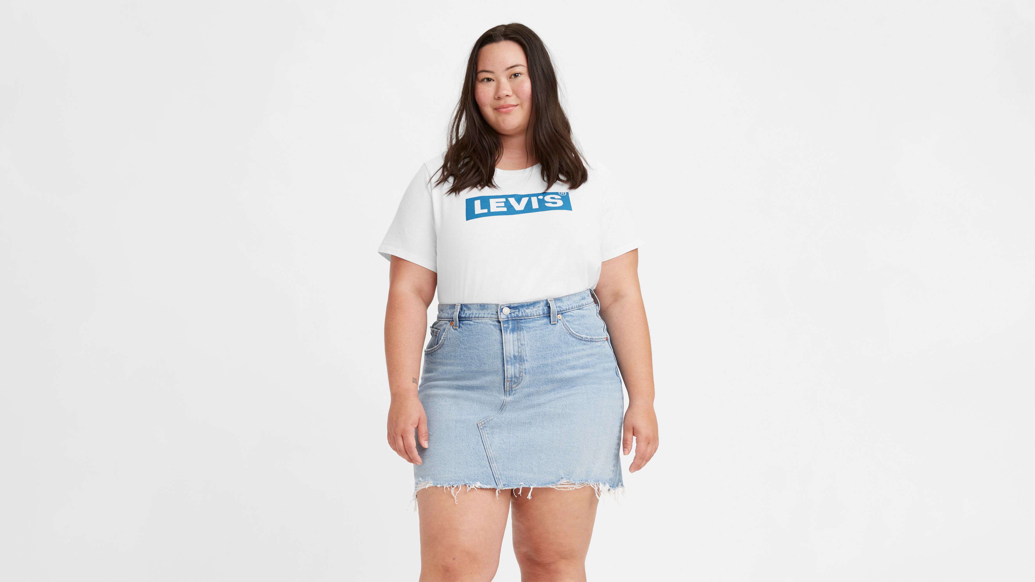Cropped Jordie T-shirt - White | Levi's® US