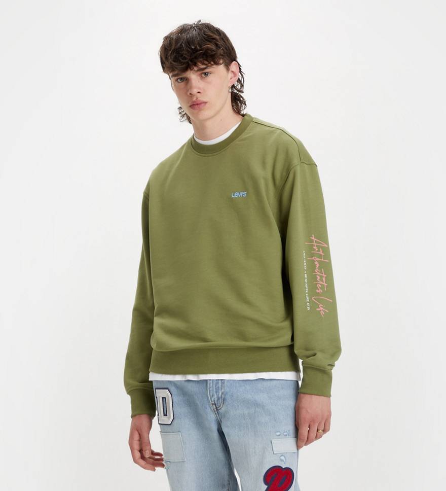Felpa Girocollo - Verde | Levi's® IT Felpa Girocollo - Verde | Levi's® IT