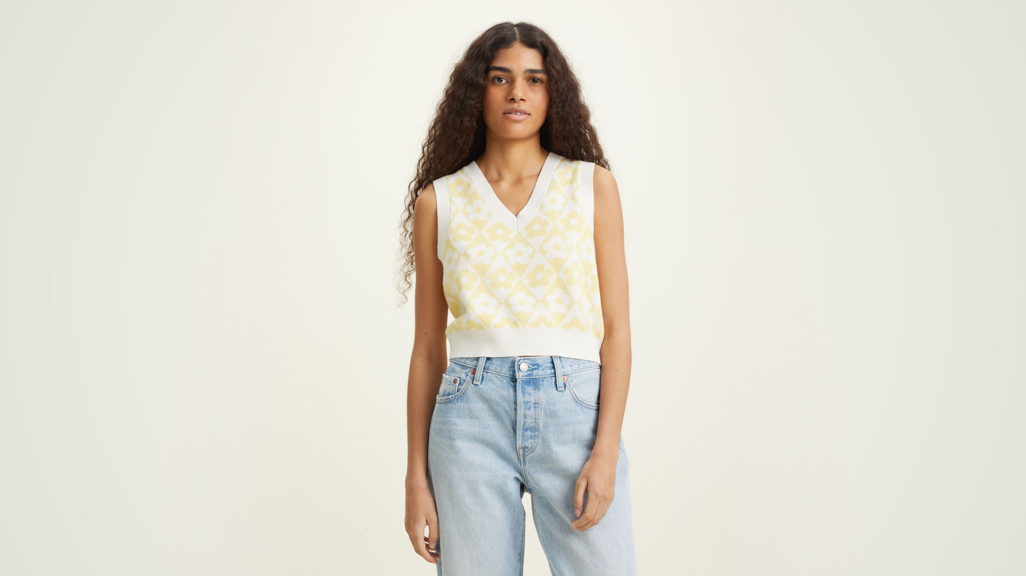 Shelly Sweater Vest - Yellow | Levi's® CZ