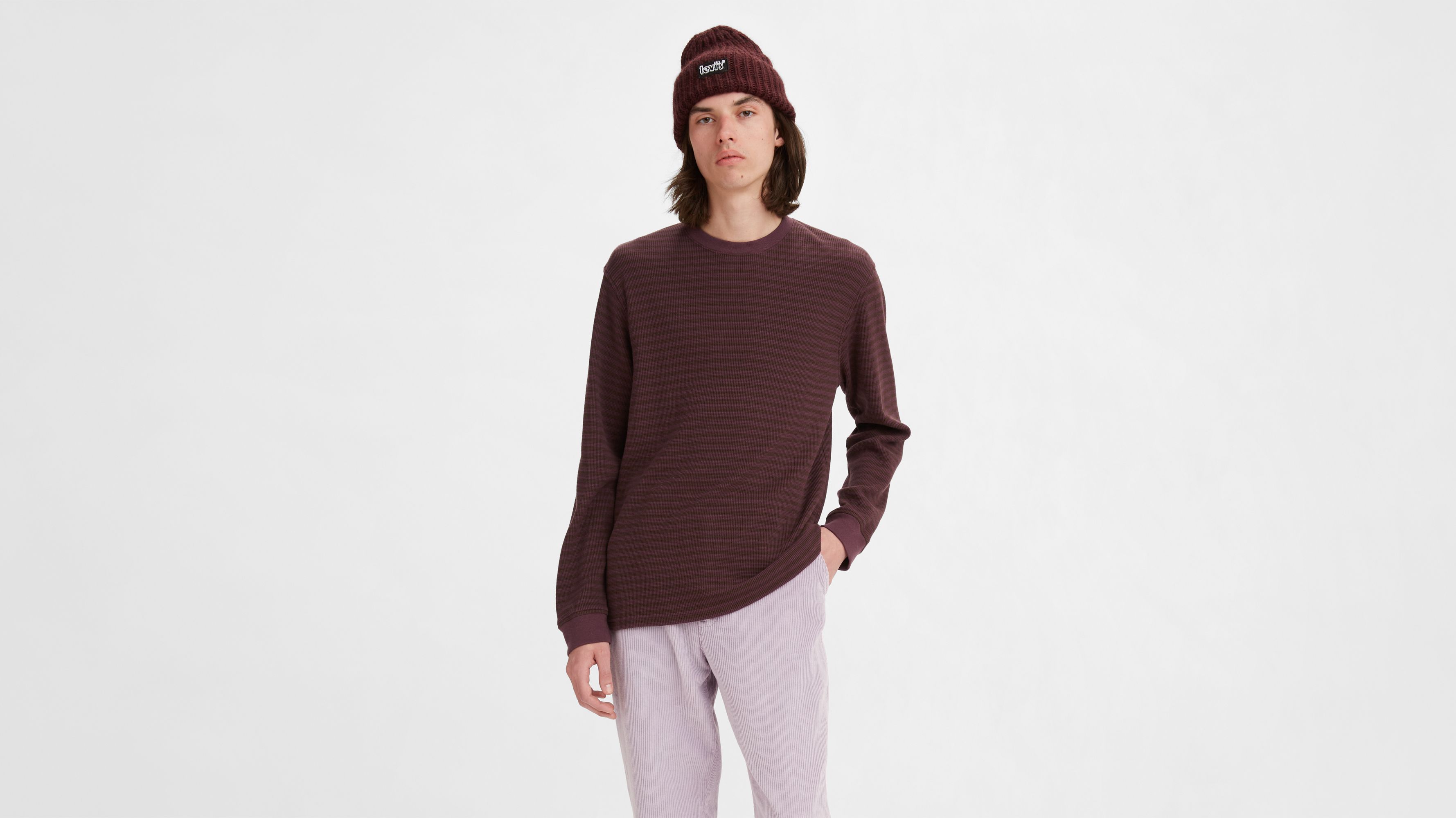 Long Sleeve Standard Fit Thermal Shirt - Red | Levi's® US