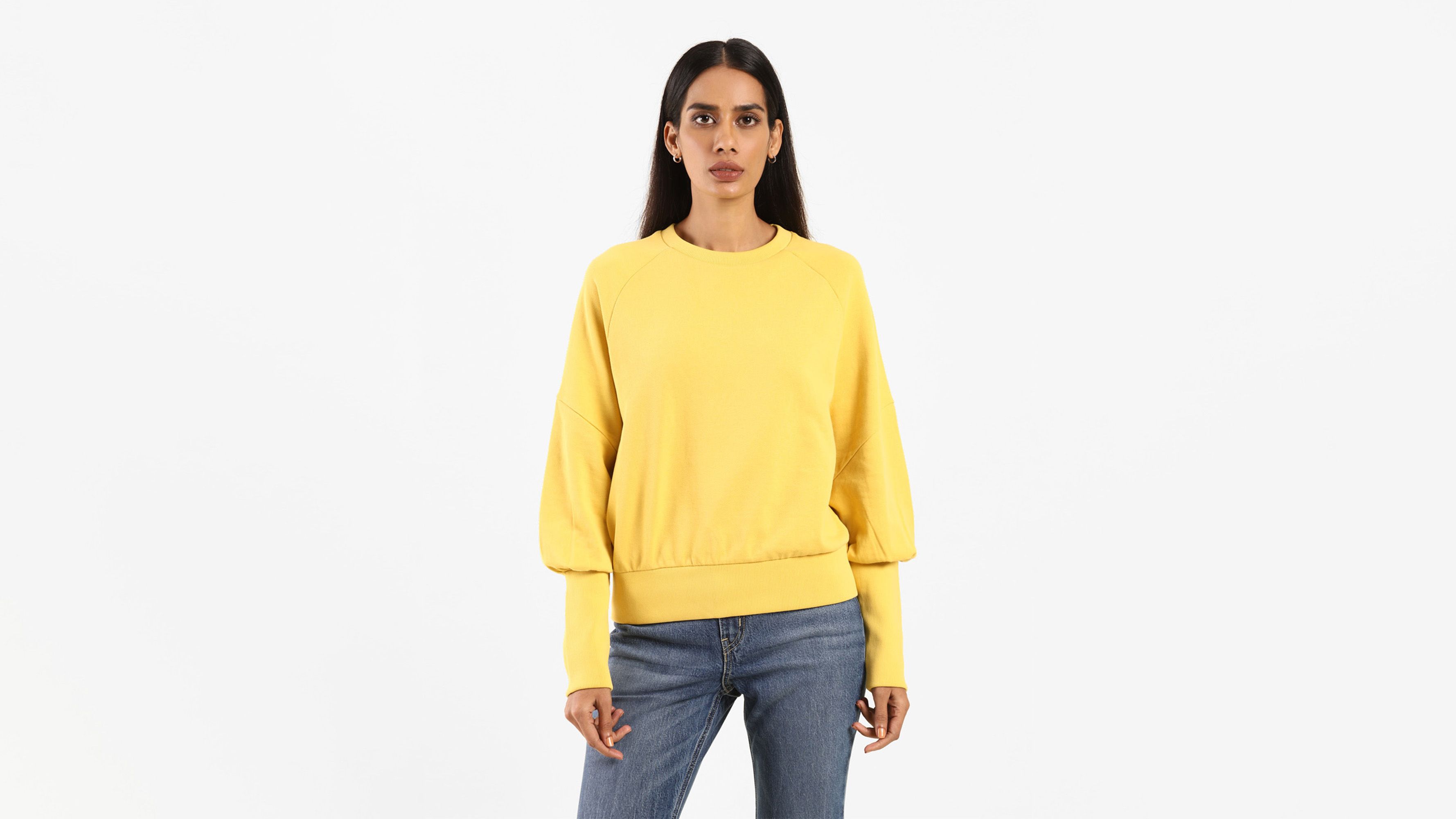 Wt Liz Sweatshirt_bng Liz Sweatshirt Bam - Yellow | Levi's® LU
