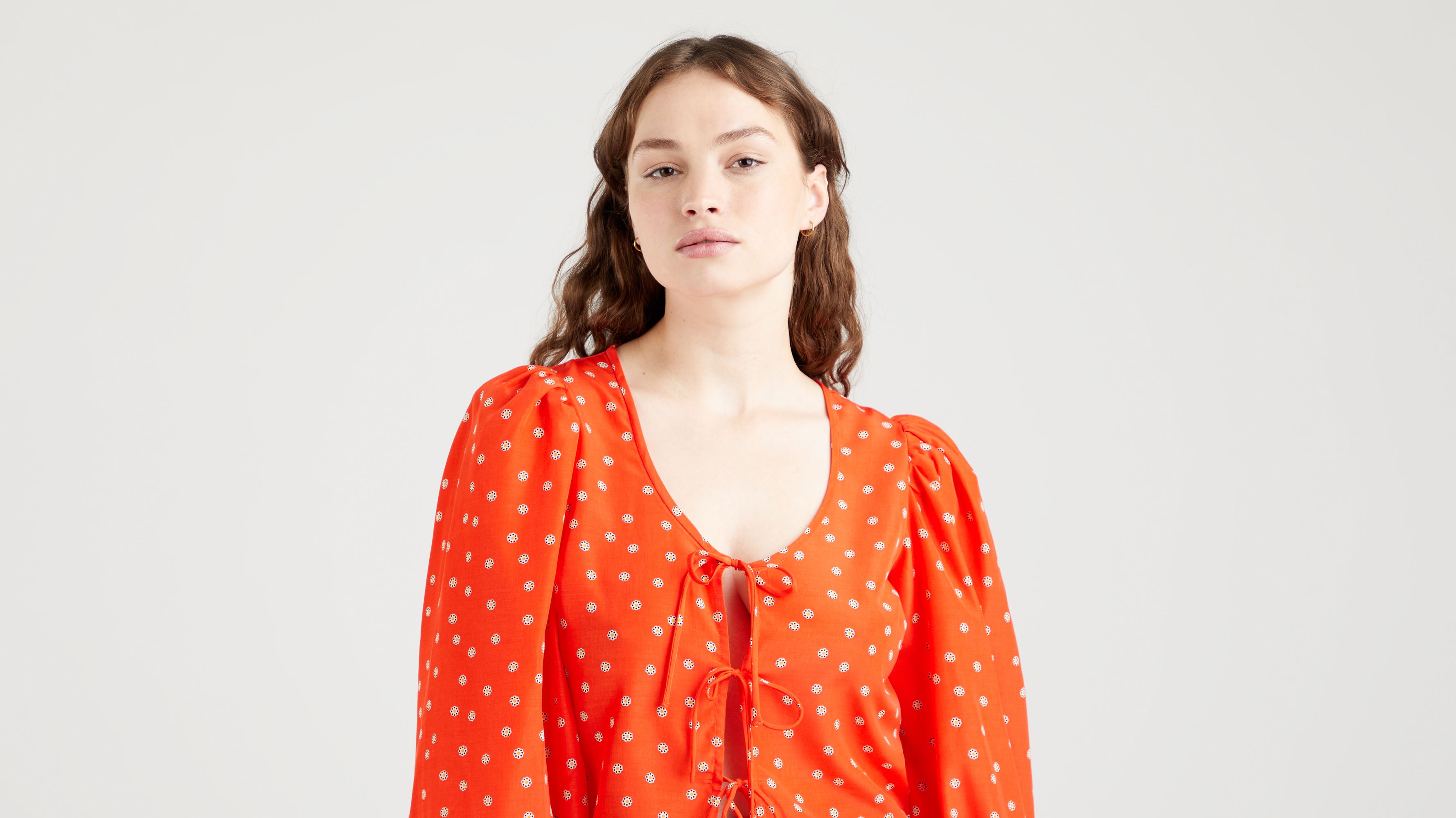 Fawn Tie Blouse - Orange | Levi's® SI