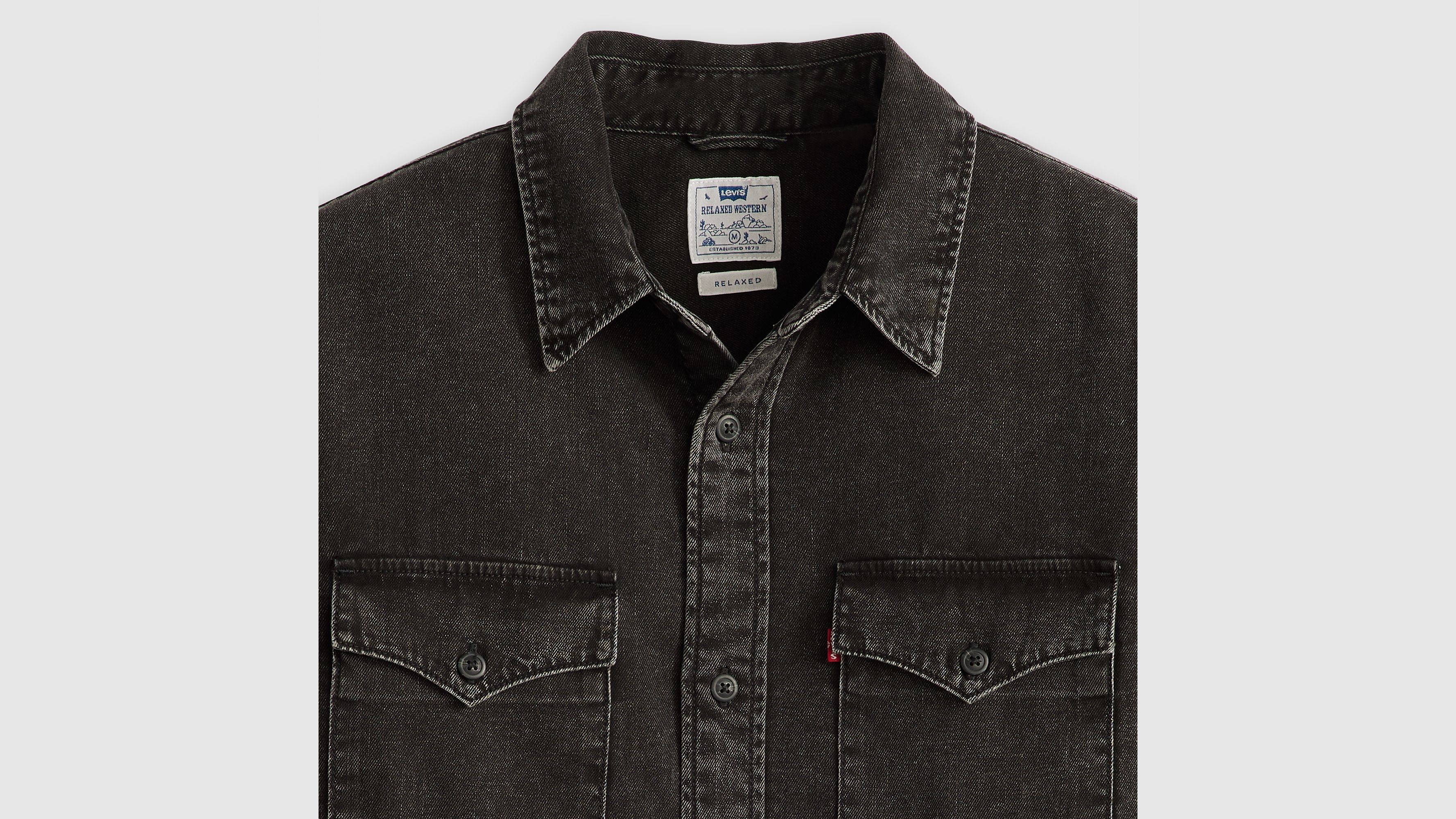 Relaxed Fit Western Shirt - Black | Levi's® BE