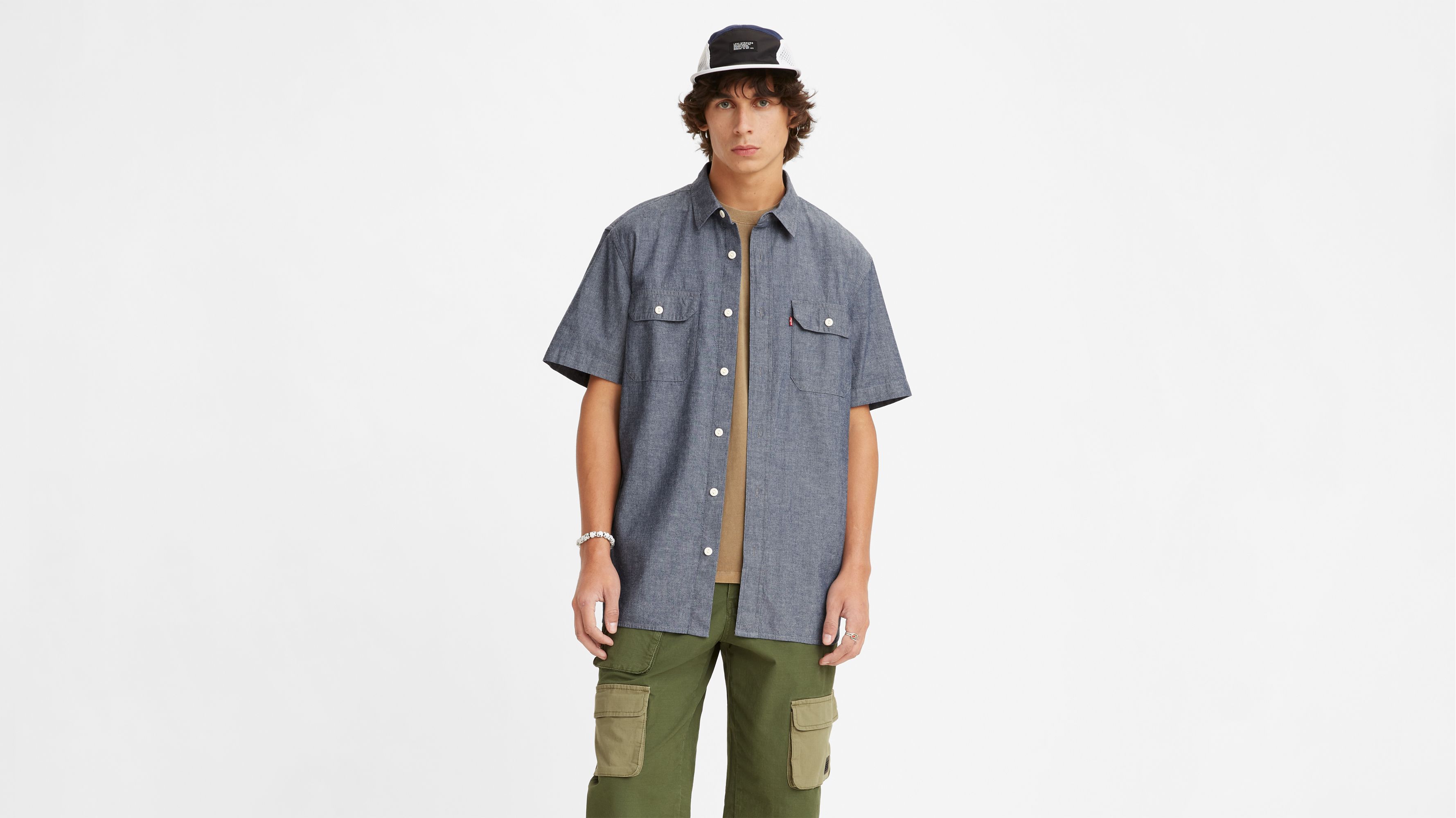 Short Sleeve Classic Worker Shirt - Light Wash | Levi's® US