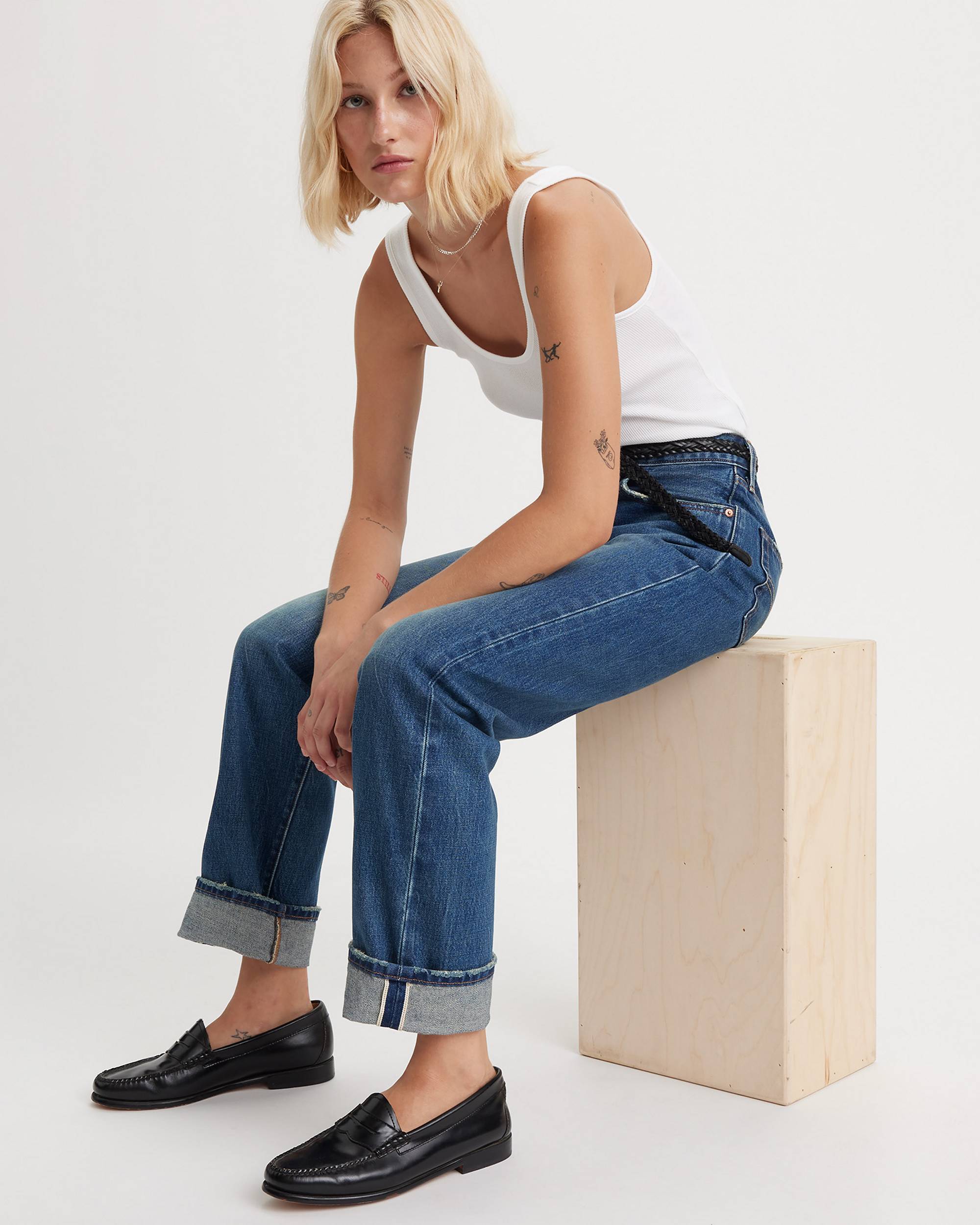 501® '90s Selvedge Women's Jeans - Dark Wash | Levi's® US 501® '90s Selvedge Women's Jeans - Dark Wash | Levi's® US