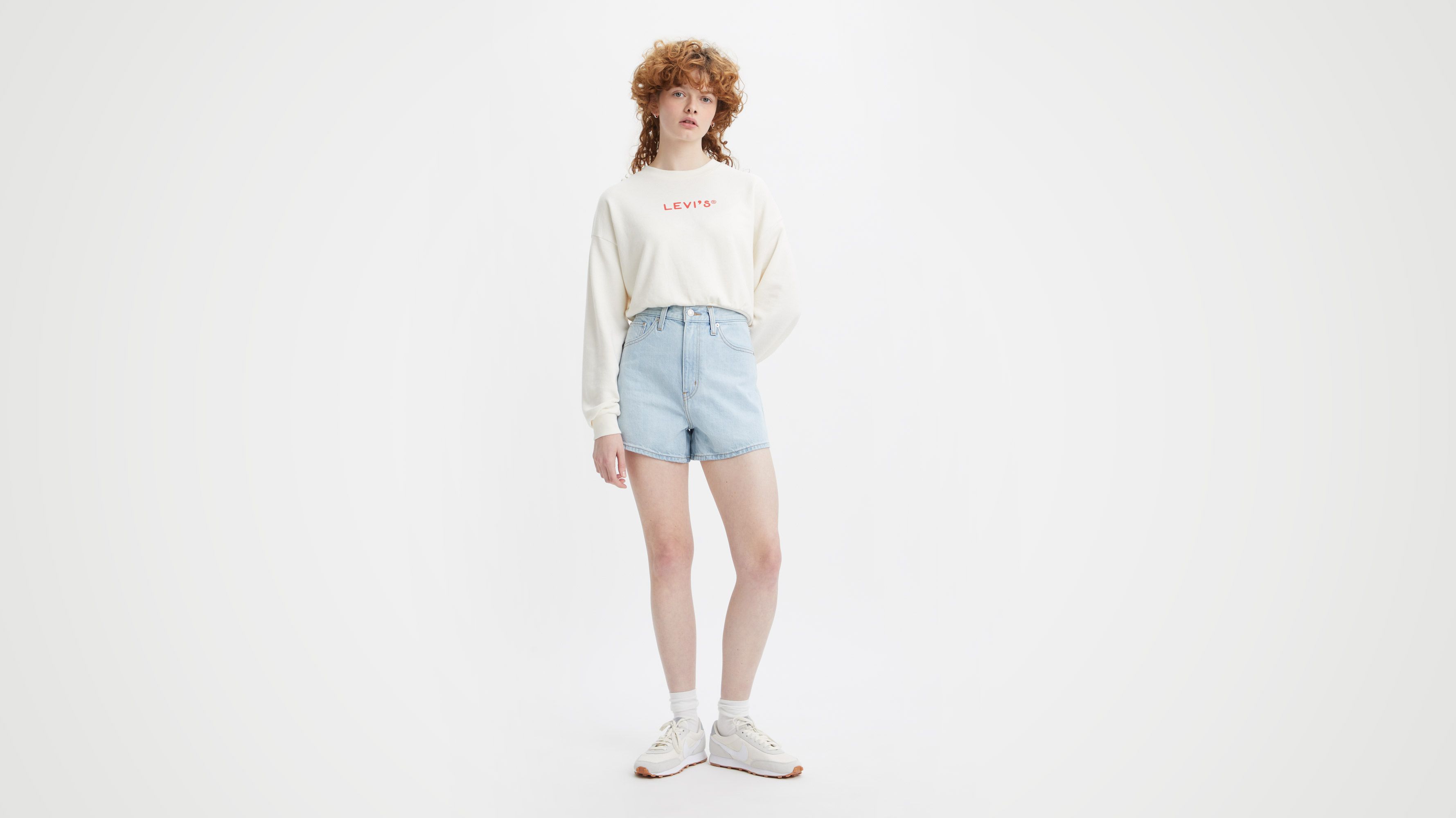 Short Mom Taille Haute - Bleu | Levi's® FR