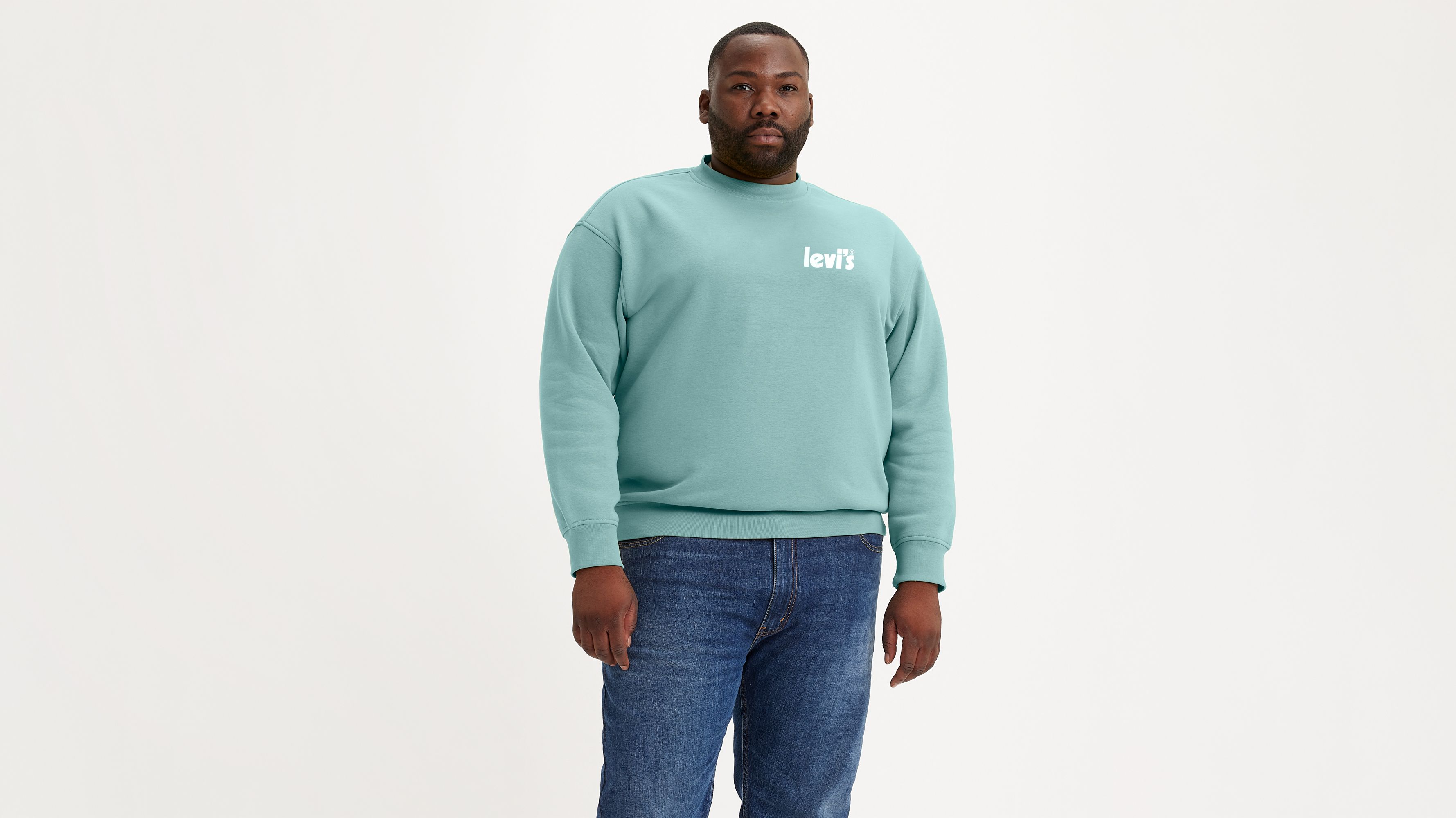 Relaxed Graphic Crewneck Sweatshirt (big & Tall) - Blue | Levi's® RO