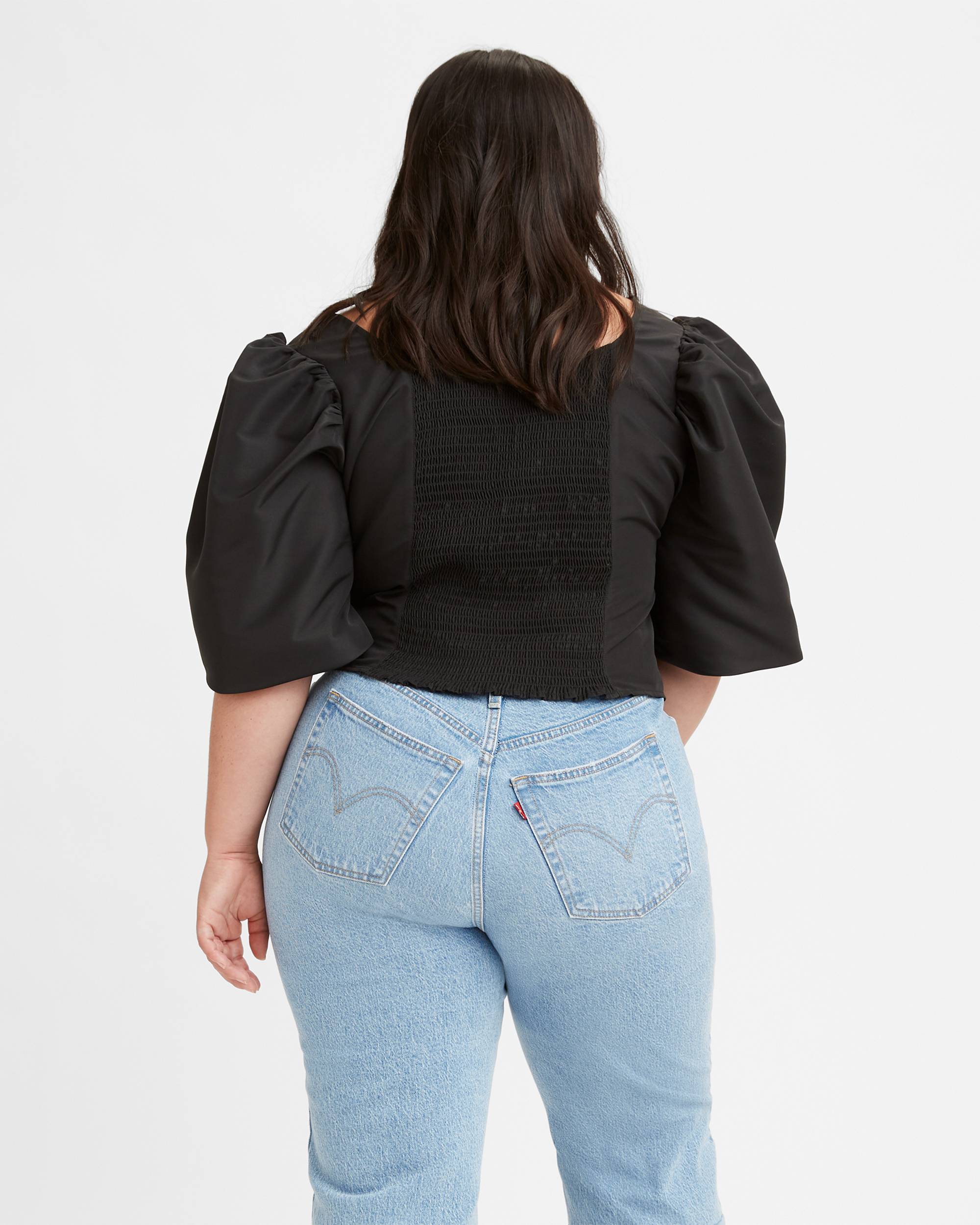 Kaila Puff Sleeve Blouse (plus Size) - Black | Levi's® US Kaila Puff Sleeve Blouse (plus Size) - Black | Levi's® US