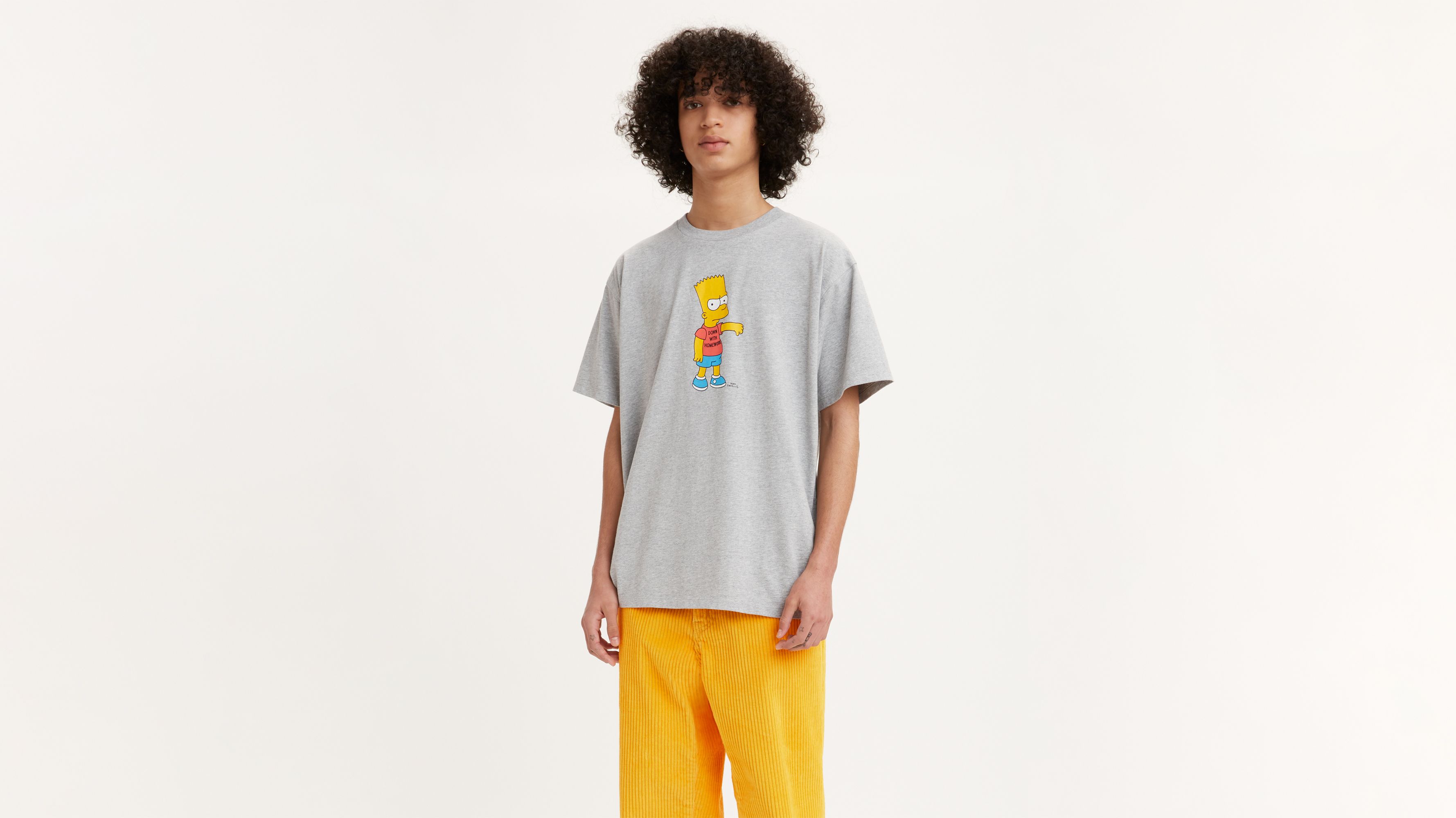 Levi's® X The Simpsons™ Short Sleeve T-shirt - Grey | Levi's® US