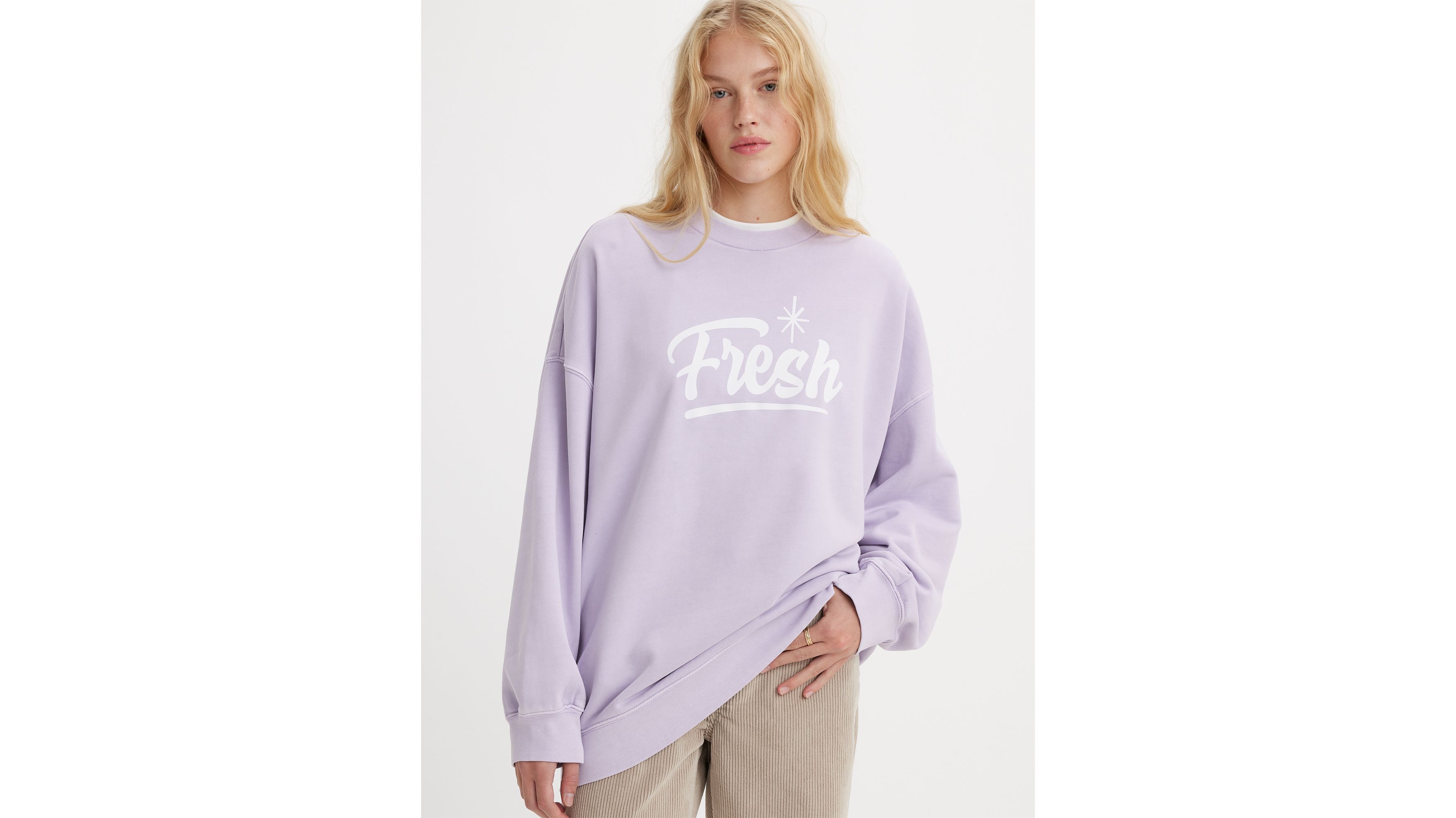 Graphic Oron Crewneck Sweatshirt - Blue | Levi's® CA