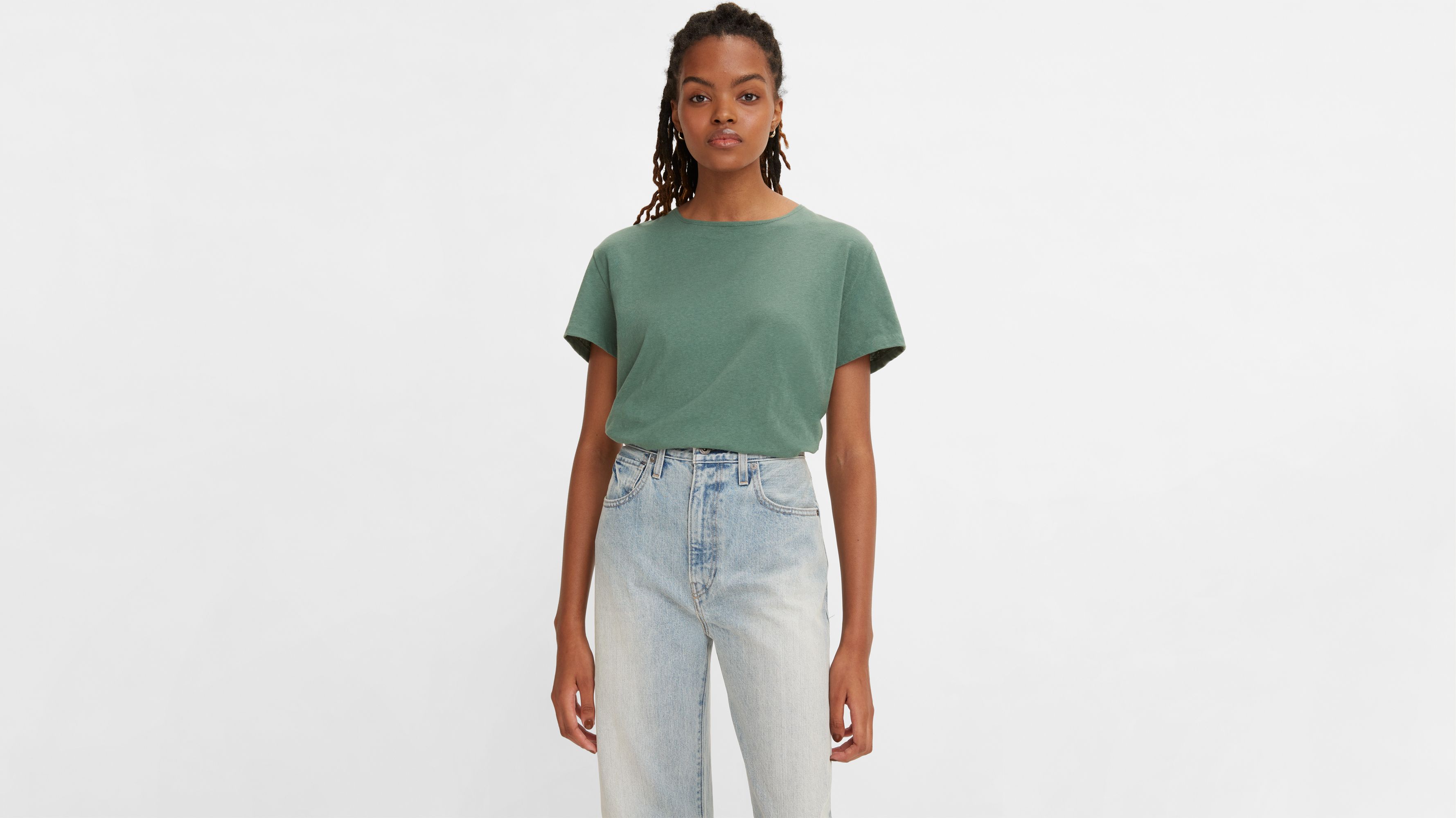 Open Neck T-shirt - Green | Levi's® US