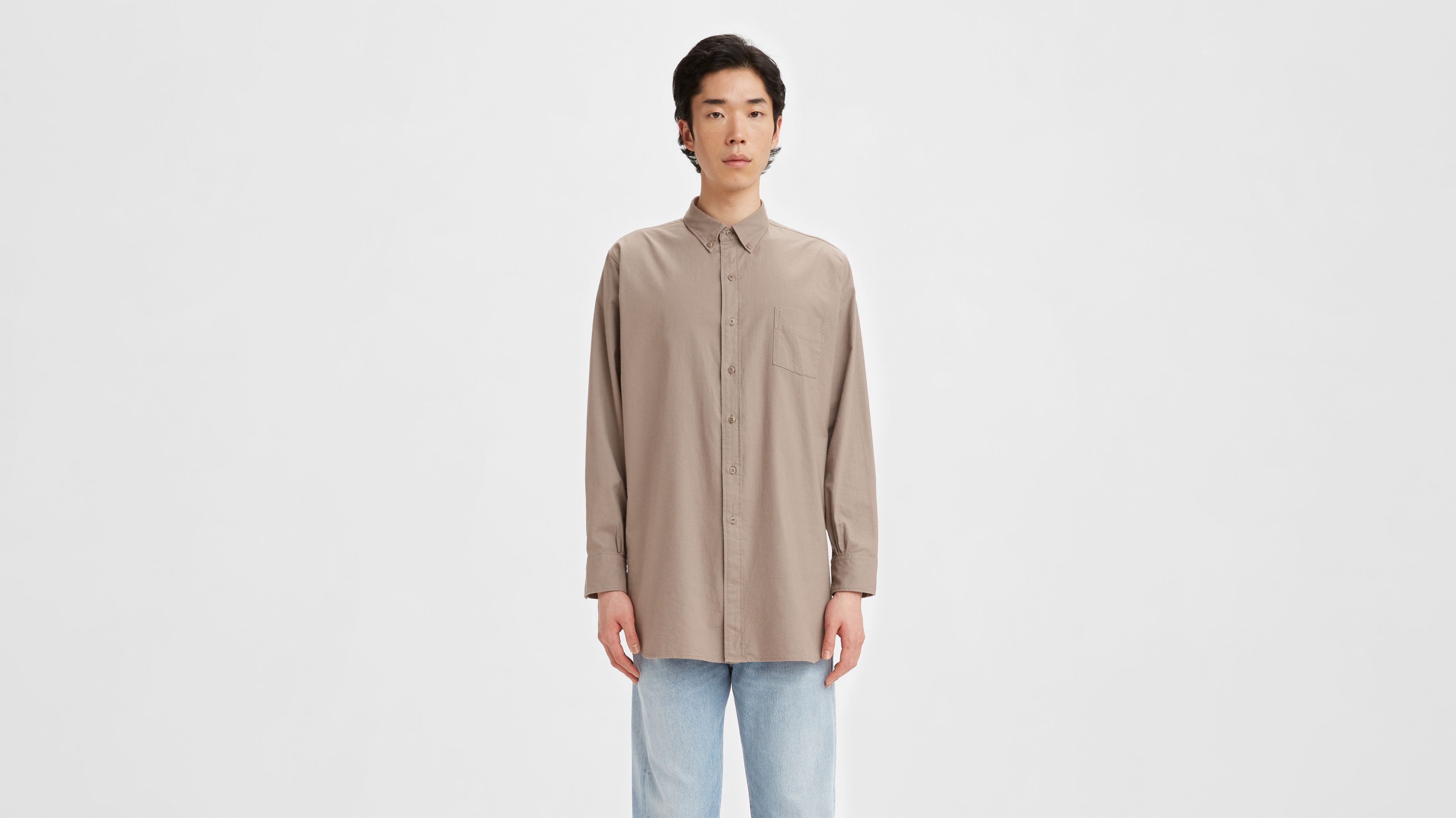 Long Button Up Shirt - Grey | Levi's® US
