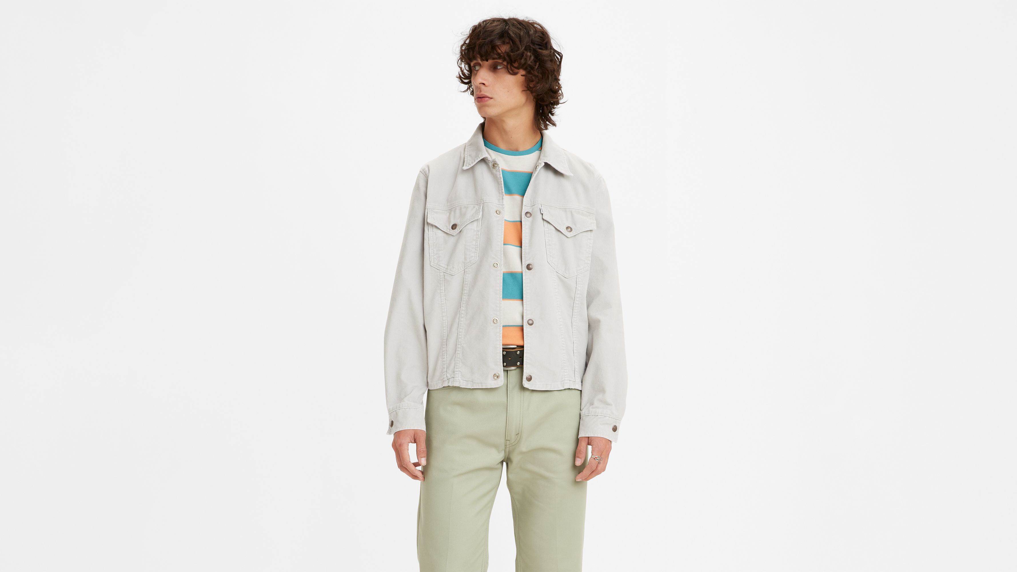 Levi's® Vintage Clothing Slim Fit Trucker Jacket - Grey | Levi's® KZ
