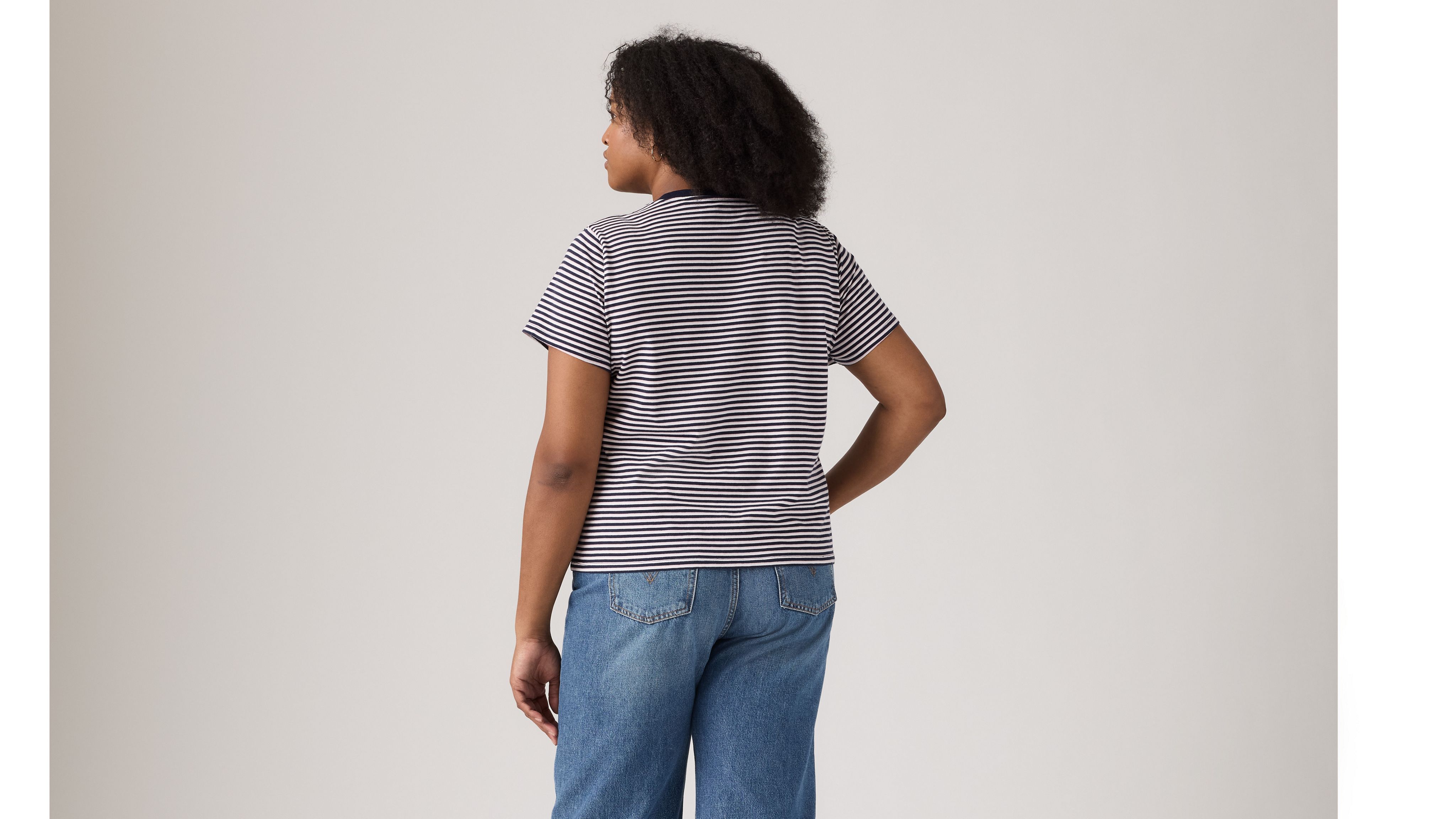 The Perfect V-neck Tee (plus Size) - Bleu | Levi's® FR