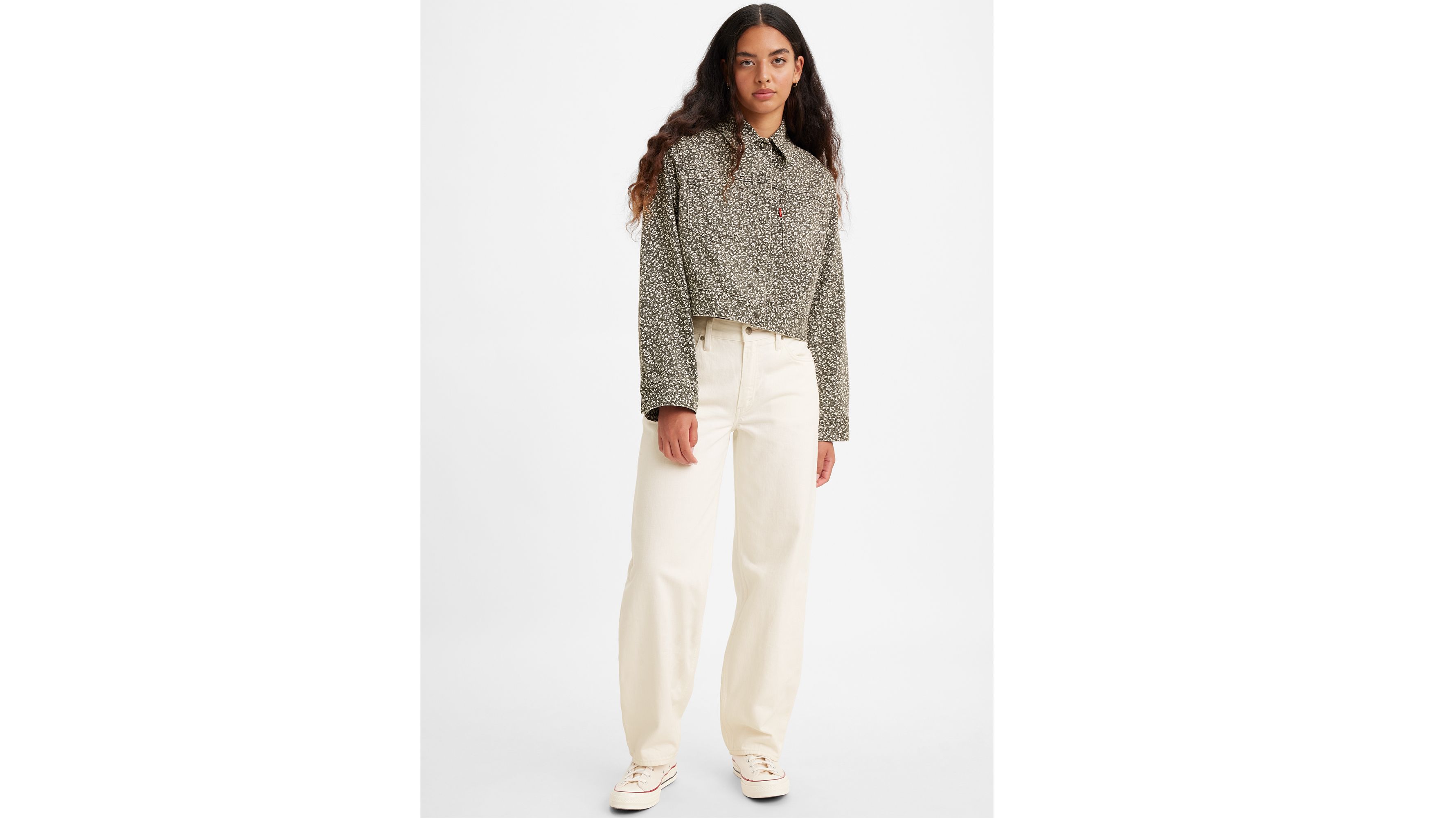 Wellthread® Baggy Dad Jeans - White | Levi's® DK