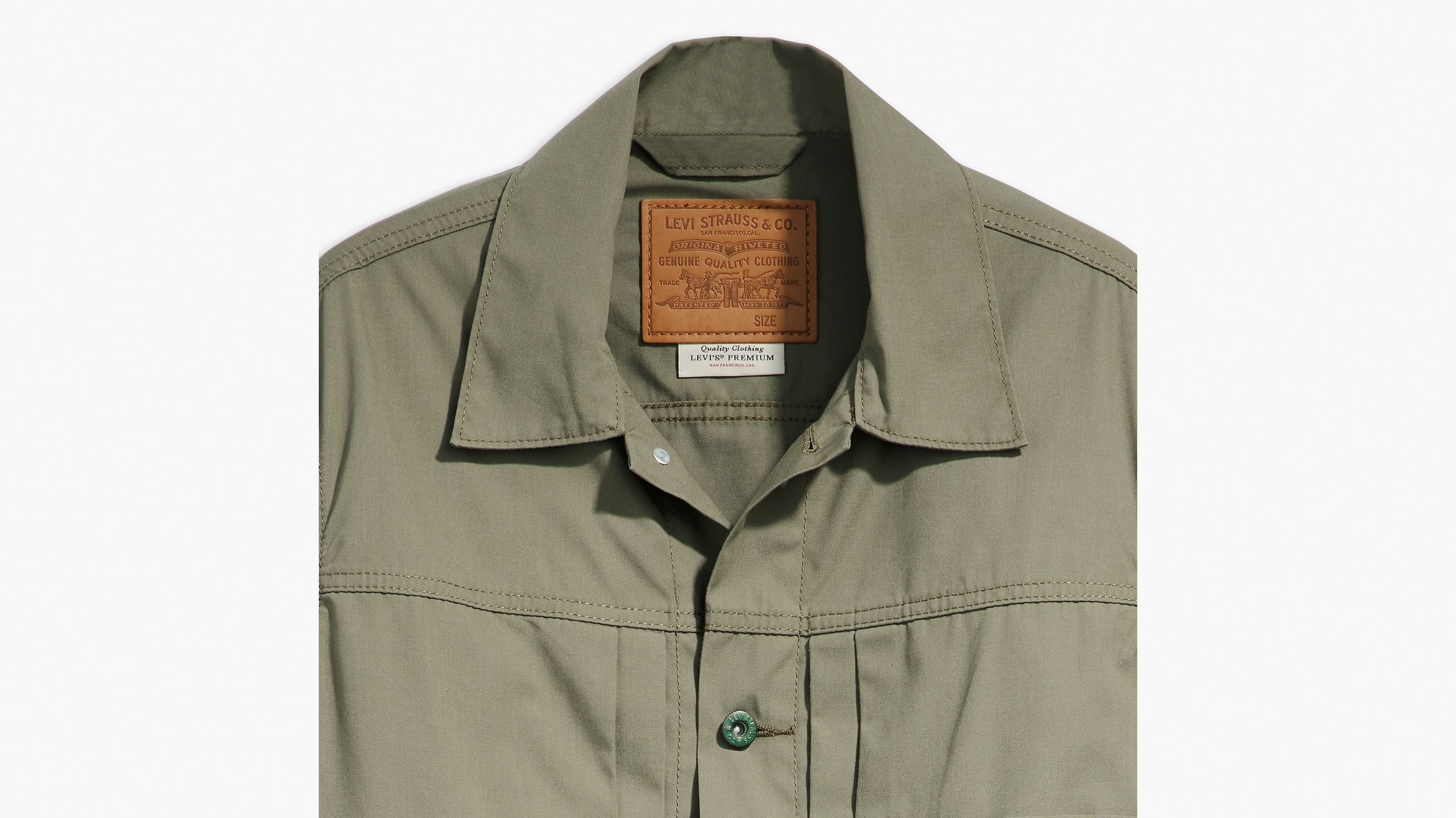 Type I Trucker Jacket - Green | Levi's® CA